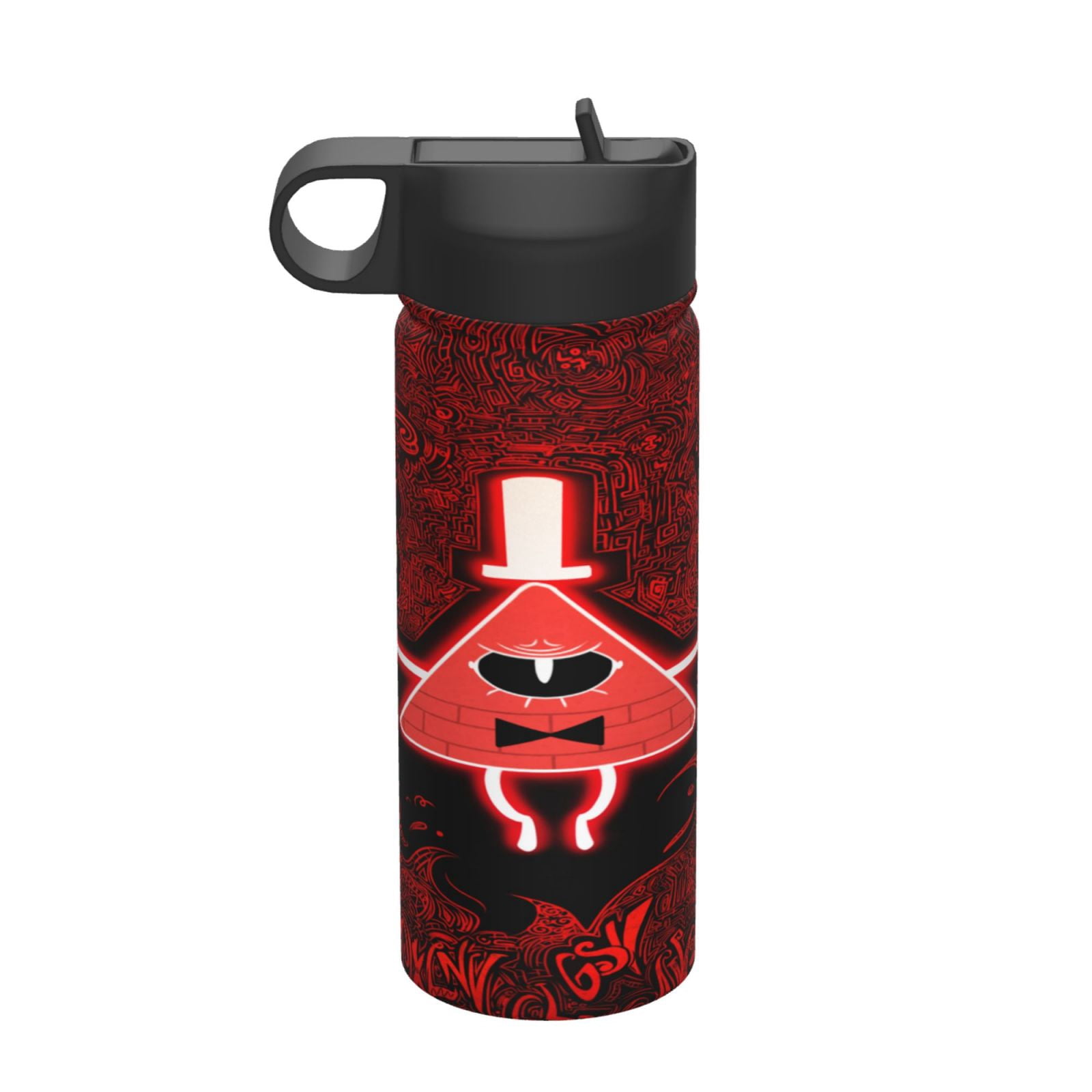 Gravity Falls 18oz Insulated Water Bottle with Handle, Stainless Steel ...