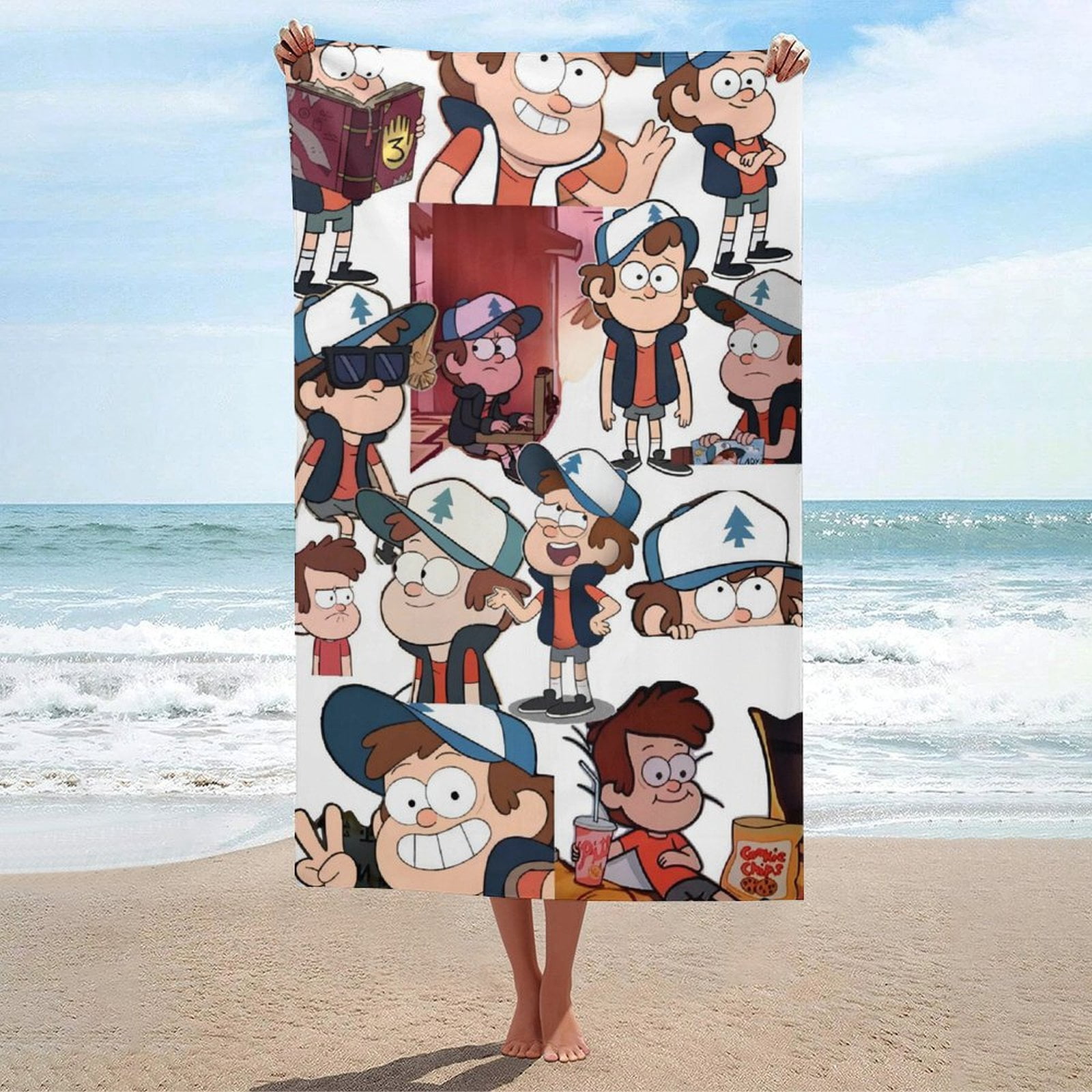 Gravity Falls (21) Beach Towel Pool Towel Extra Large 130x80cm ...