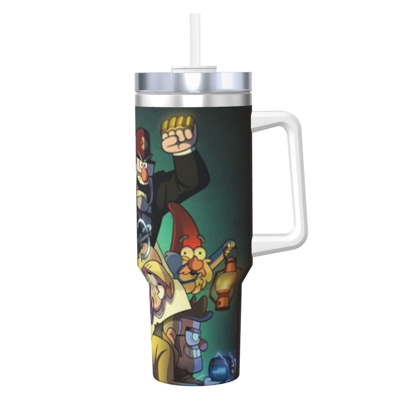 Gravity Falls 40 Oz Stainless Steel Tumbler Car Cup Insulated Water ...