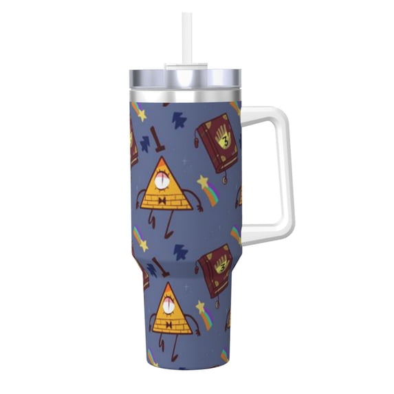 Gravity Falls 40 Oz Stainless Steel Tumbler Car Cup Insulated Water ...