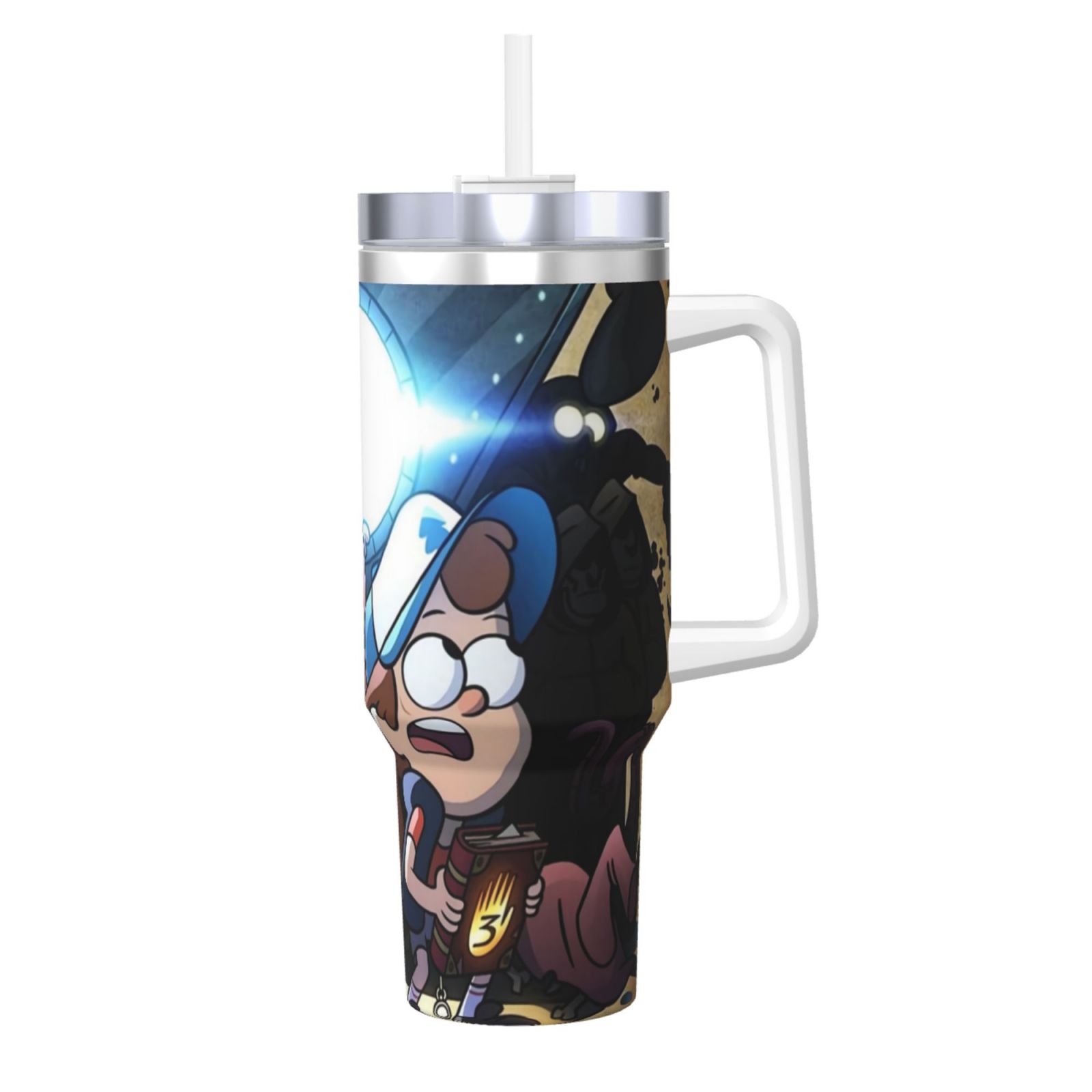 Gravity Falls 40oz Ice King (With Handle And Straw),Car Travel Cup,2-In ...