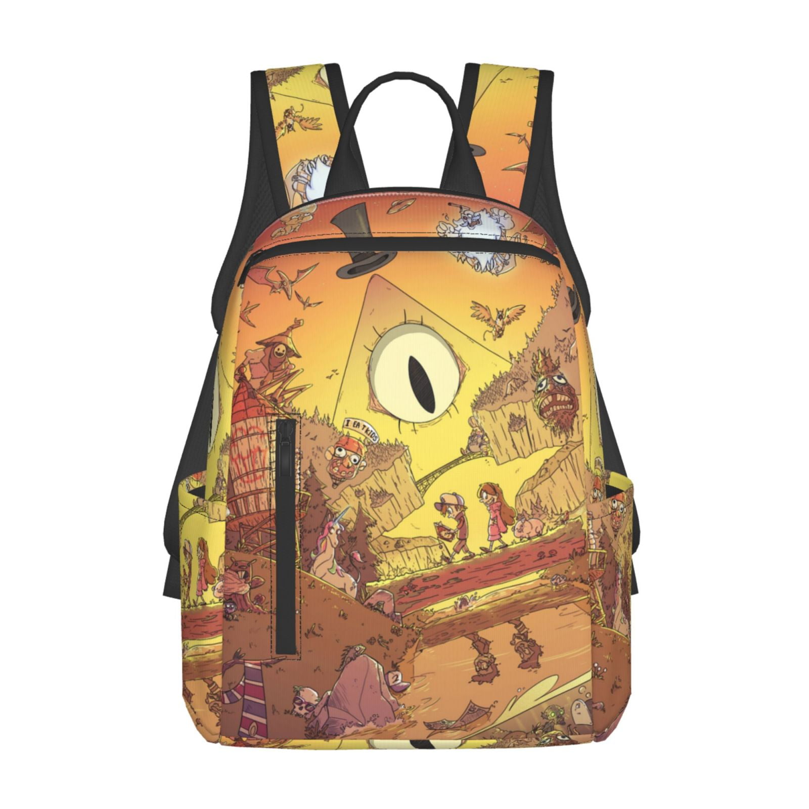 Gravity Falls Animated Backpack Unisex Daypack Adjustable Lightweight ...