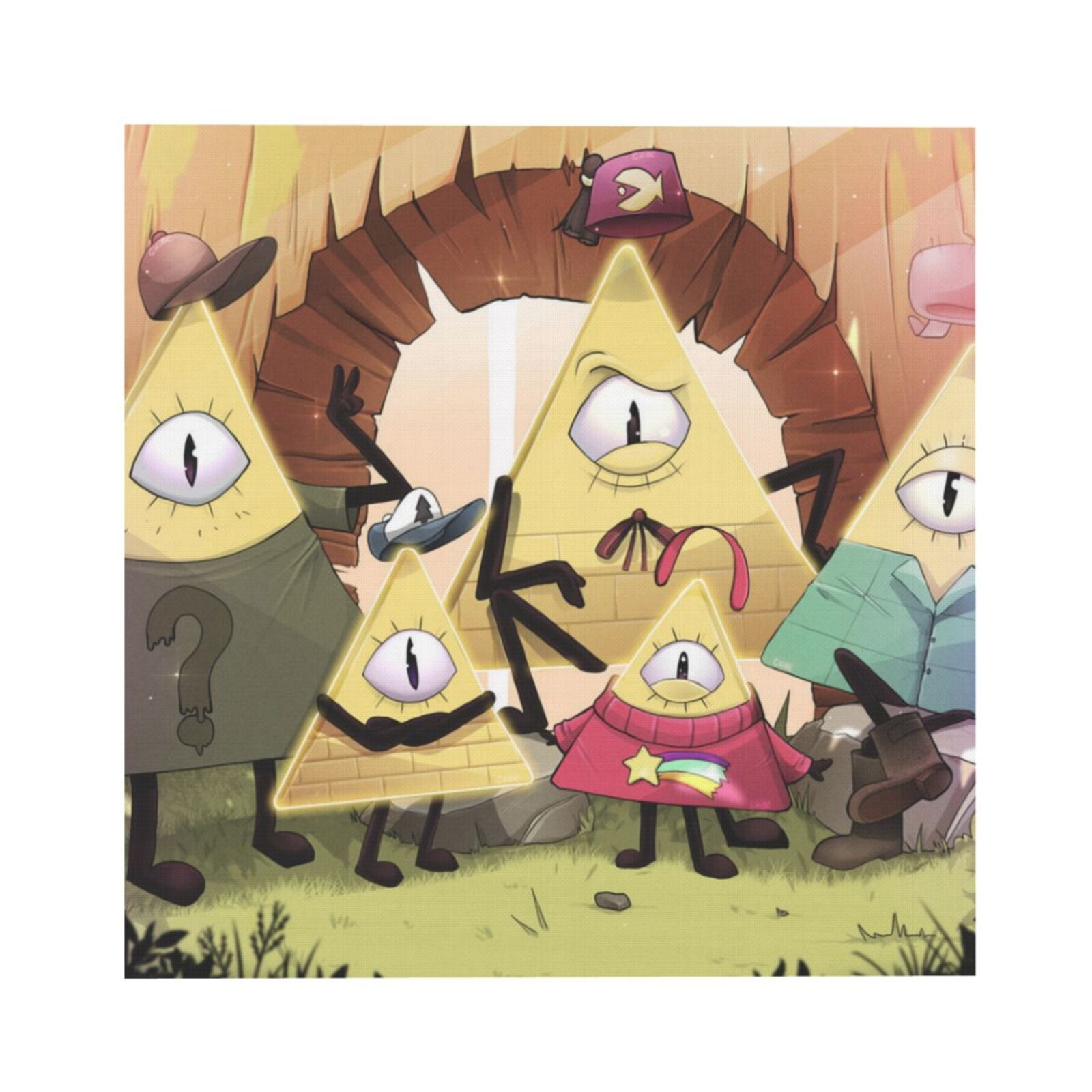 Gravity Falls Animation Canvas Decorative Poster Square Unframe Wall ...