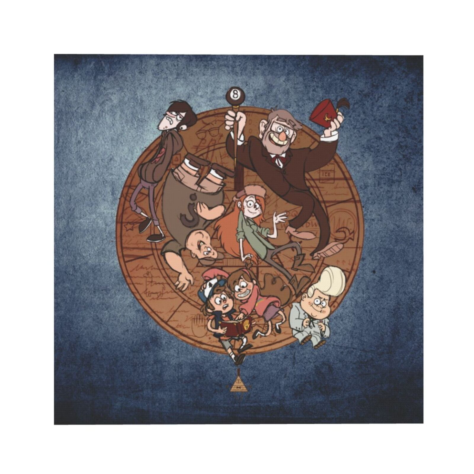 Gravity Falls Animation Canvas Decorative Poster Square Unframe Wall ...