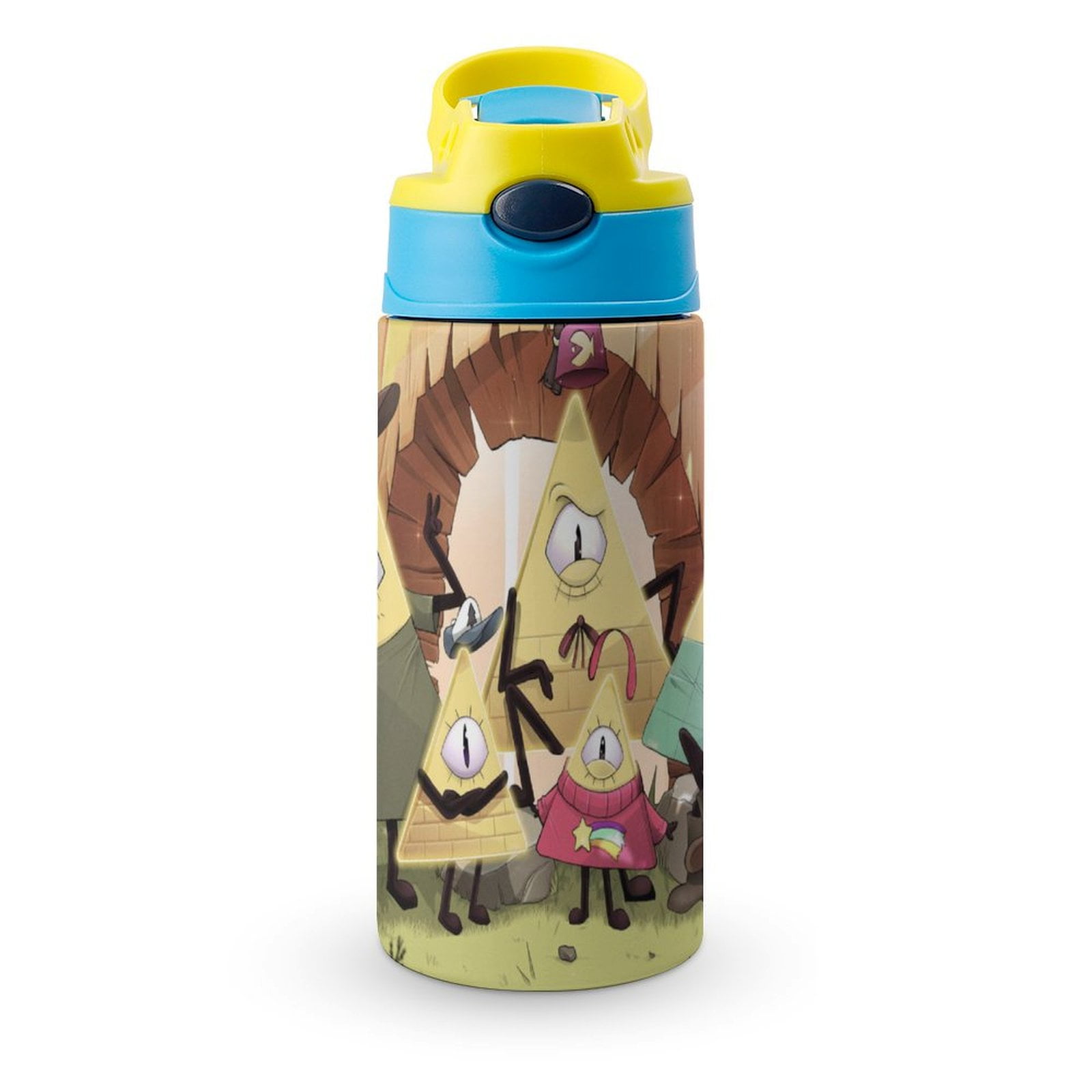 Gravity Falls Animation Kid's Insulated Water Bottle With Straw Vacuum ...