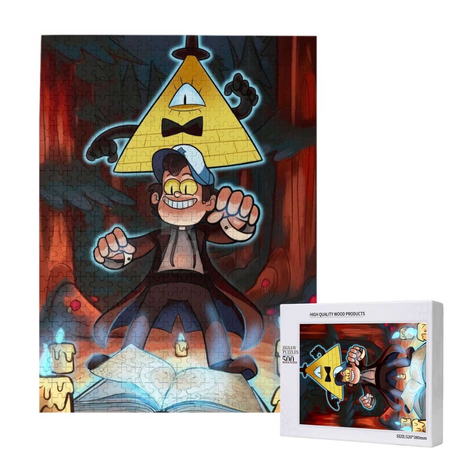 Gravity Falls Anime Puzzles Boys Girls Teens 300/500/1000 Piece Wooden ...