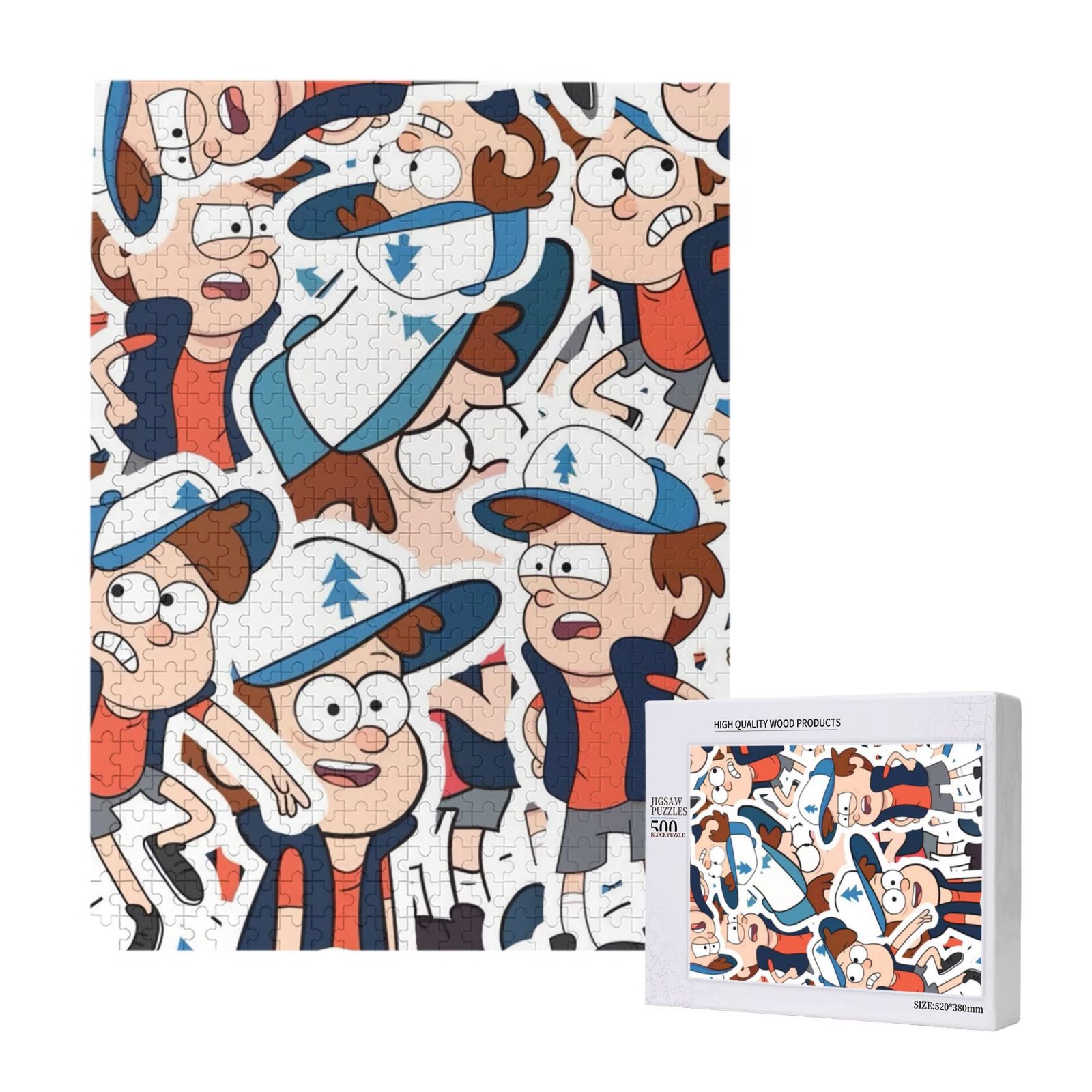 Gravity Falls Anime Puzzles Boys Girls Teens 300/500/1000 Piece Wooden ...