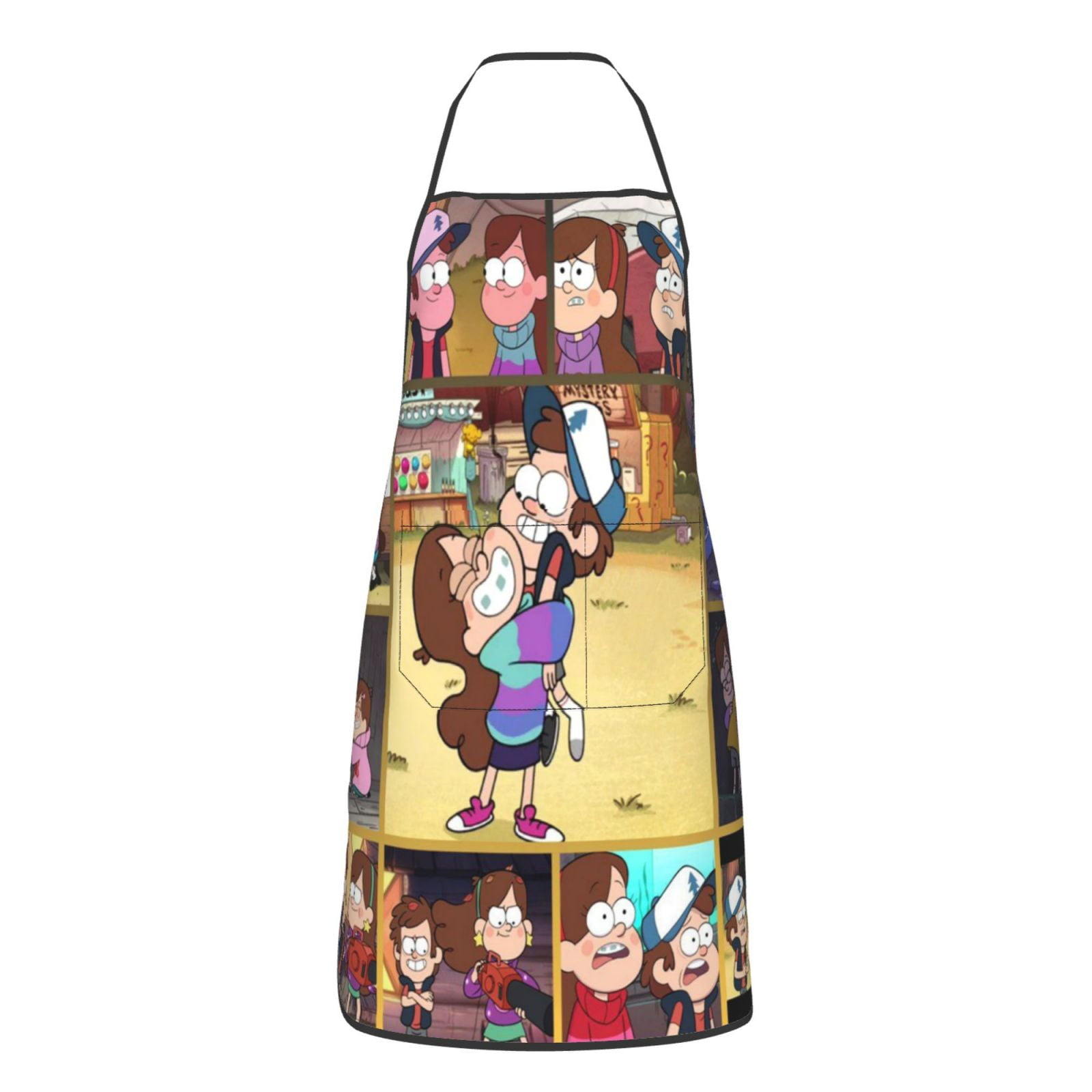 Gravity Fall Apron 2 Pockets Adjustable Aprons for Cooking Cleaning ...