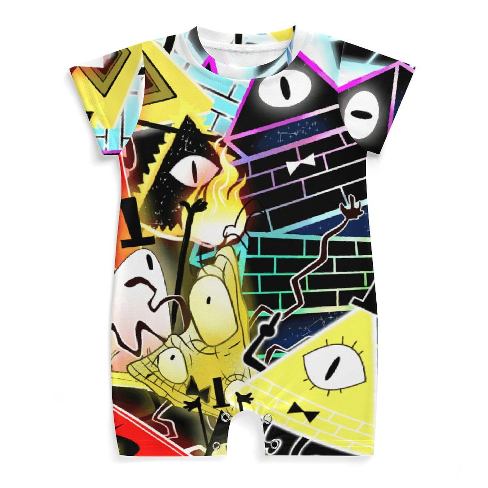 Gravity Falls Baby Boy Girl Short Sleeve Romper Clothing Set Print ...