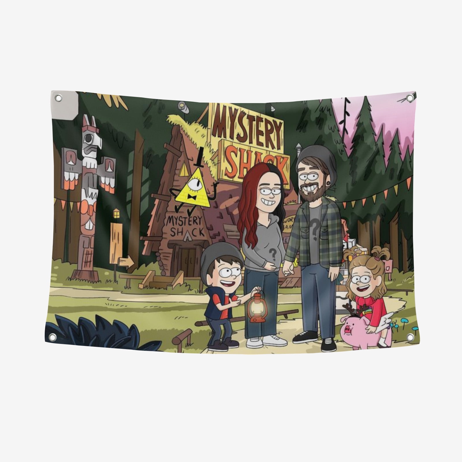 Gravity Falls Banner Background Backdrop 3.28*4.92FT/100*150CM ...