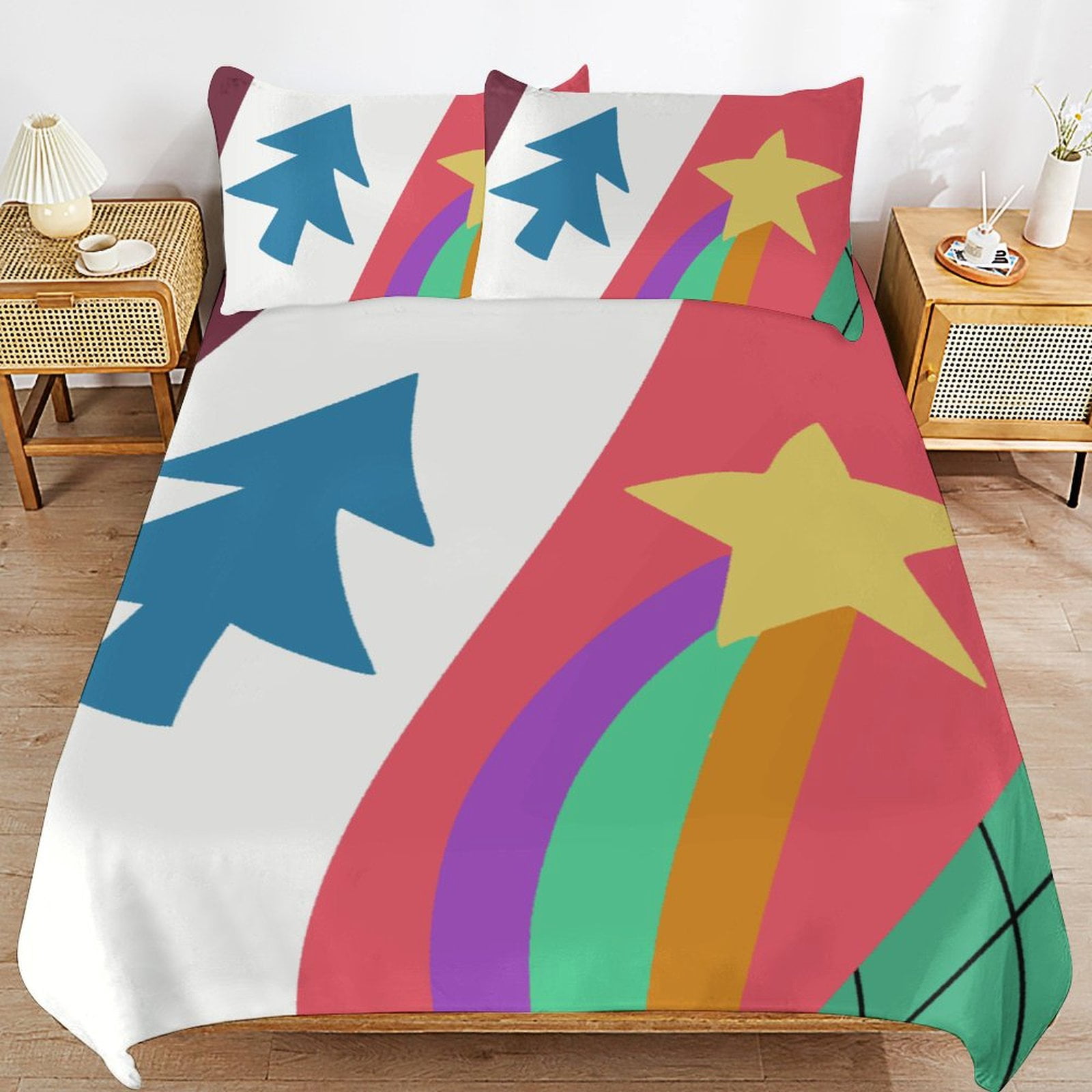 Gravity Falls Bed Duvet Cover Microfiber Bedding Sets 3D Printed ...
