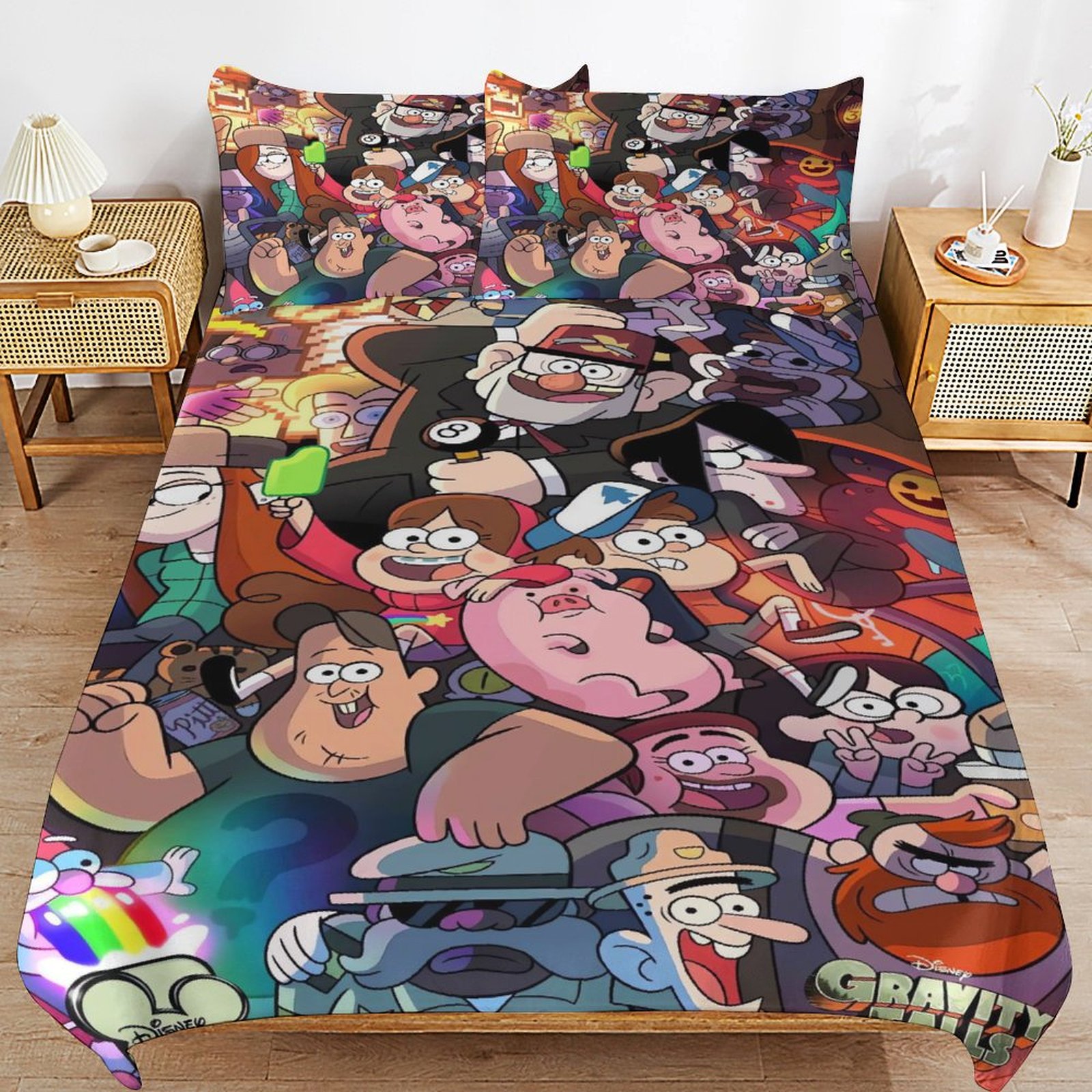 Gravity Falls Bed Duvet Cover Microfiber Bedding Sets 3D Printed ...