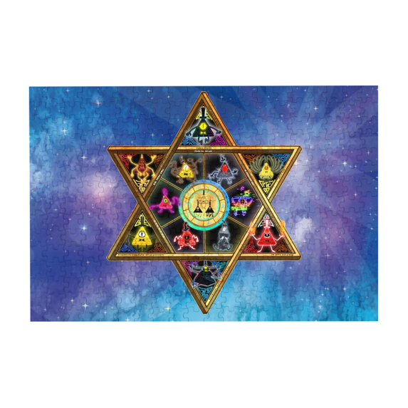 Gravity Falls Bill Cipher 300 Piece Puzzles, Wooden Jigsaw Puzzle, Fun ...