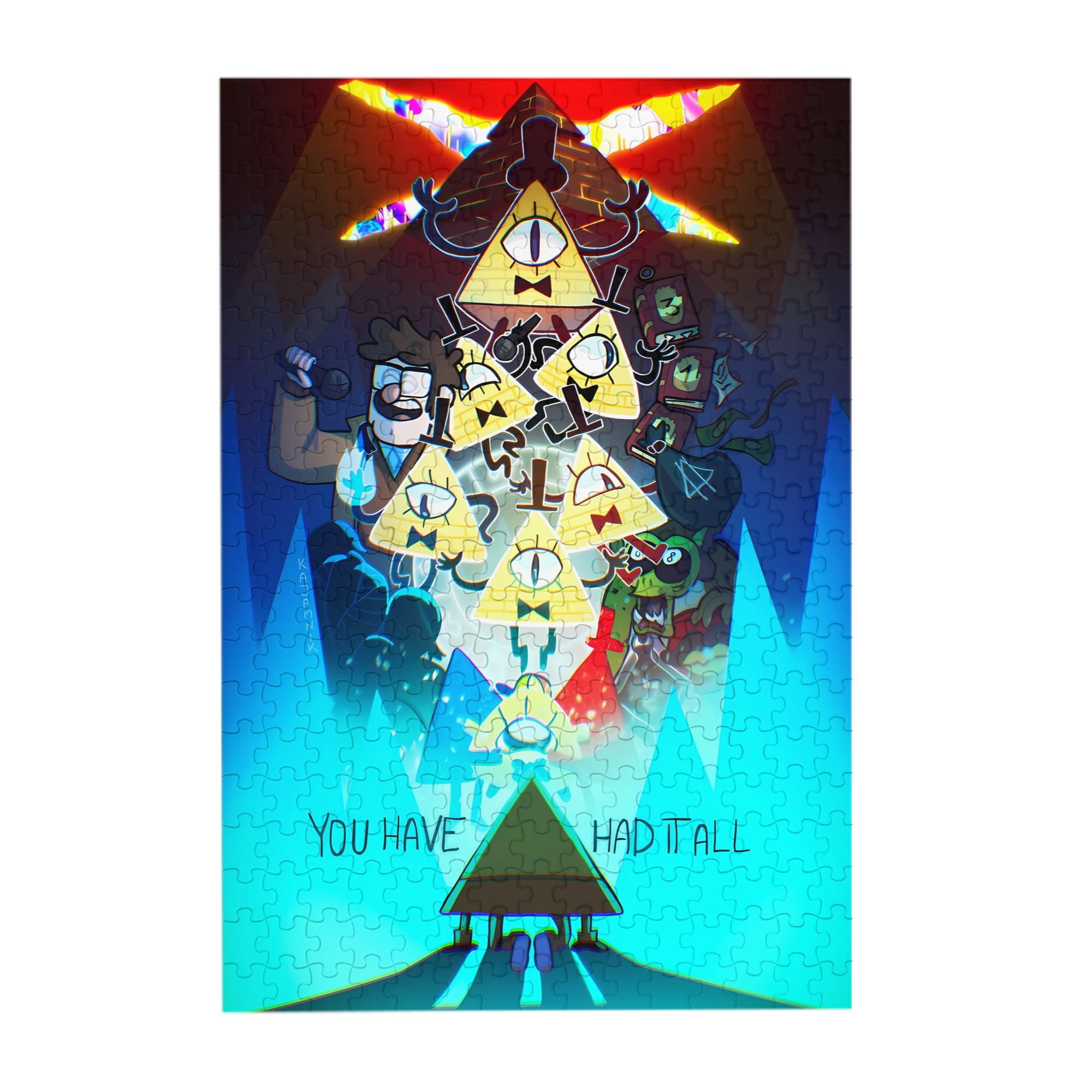 Gravity Falls Bill Cipher 300 Piece Puzzles, Wooden Jigsaw Puzzle, Fun ...