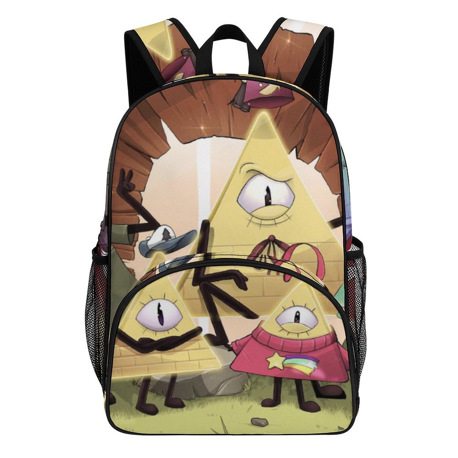Gravity Falls Bill Cipher Animation Adjustable Backpack Laptop Daypack ...