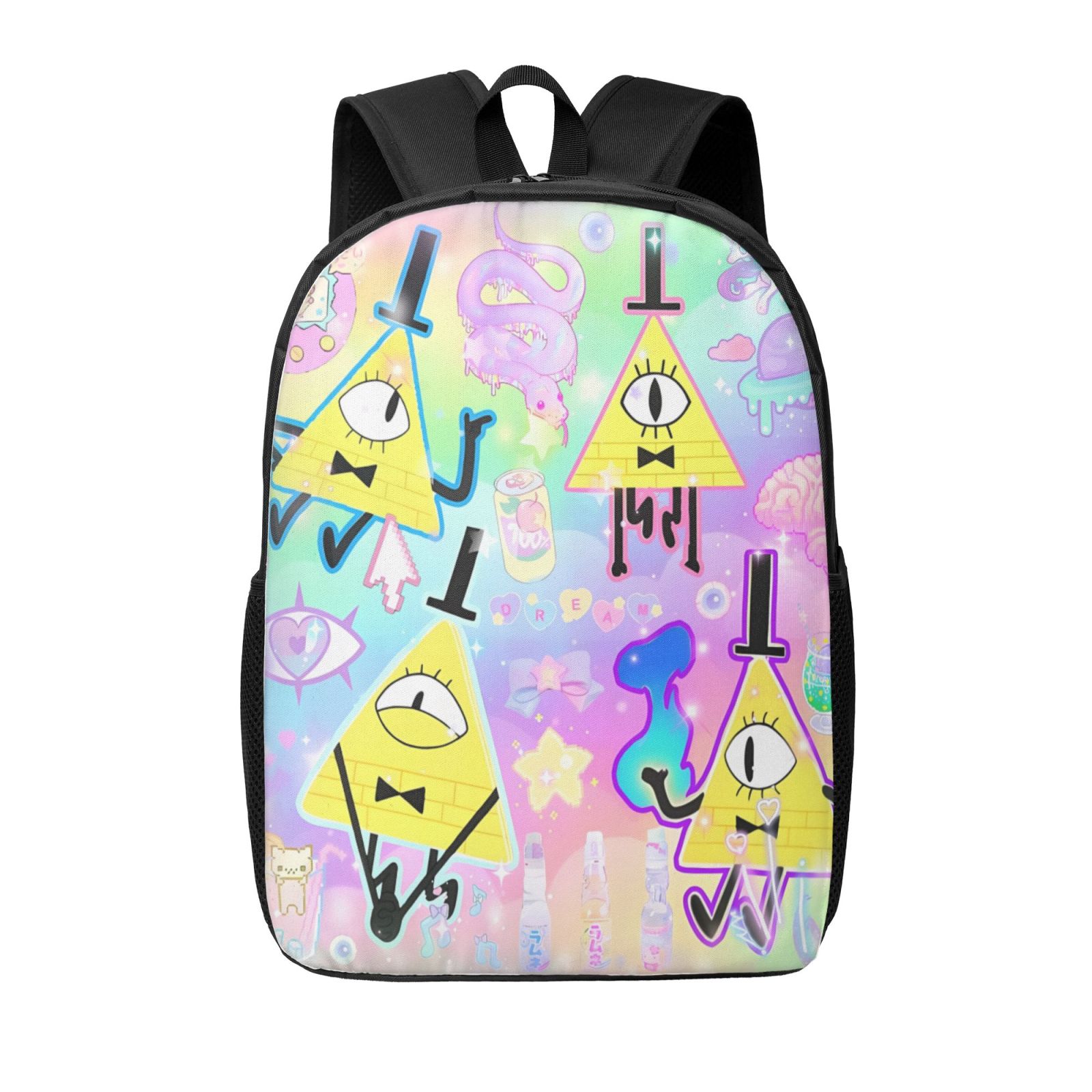 Gravity Falls Bill Cipher Backpack 17 Inch Large Capacity Casual School ...