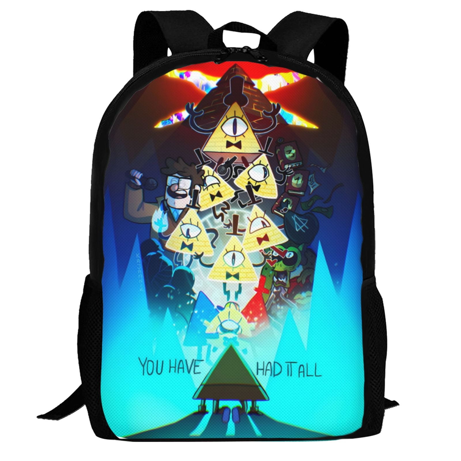 Gravity Falls Bill Cipher Backpack,3d Print Laptop Backpack Lightweight ...