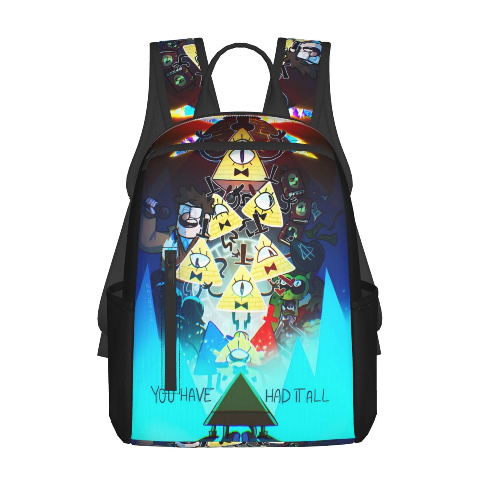 Gravity Falls Bill Cipher Backpacks Large Capacity Travel Backpack Book ...
