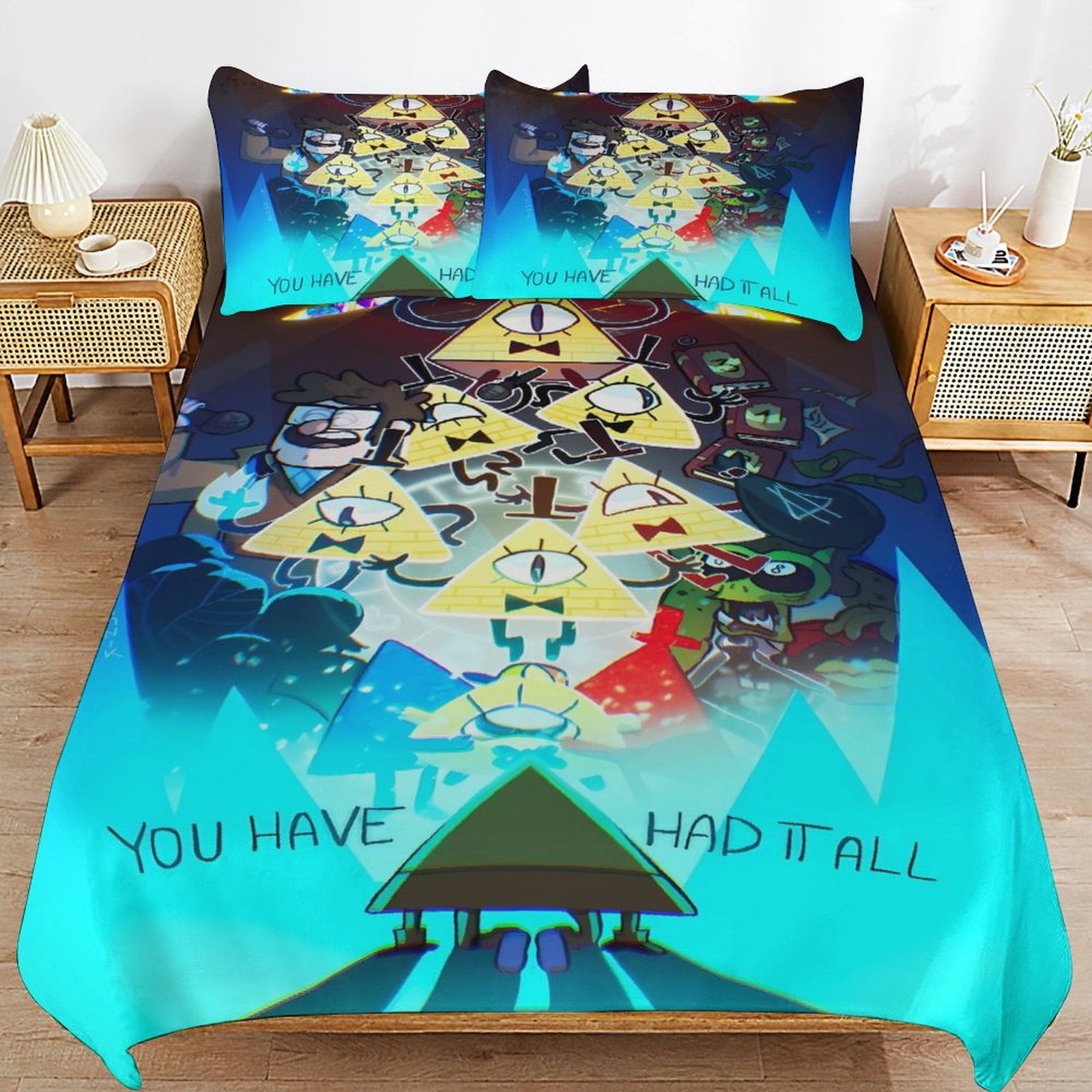 Gravity Falls Bill Cipher Bed Duvet Cover Microfiber Bedding Sets 3D ...