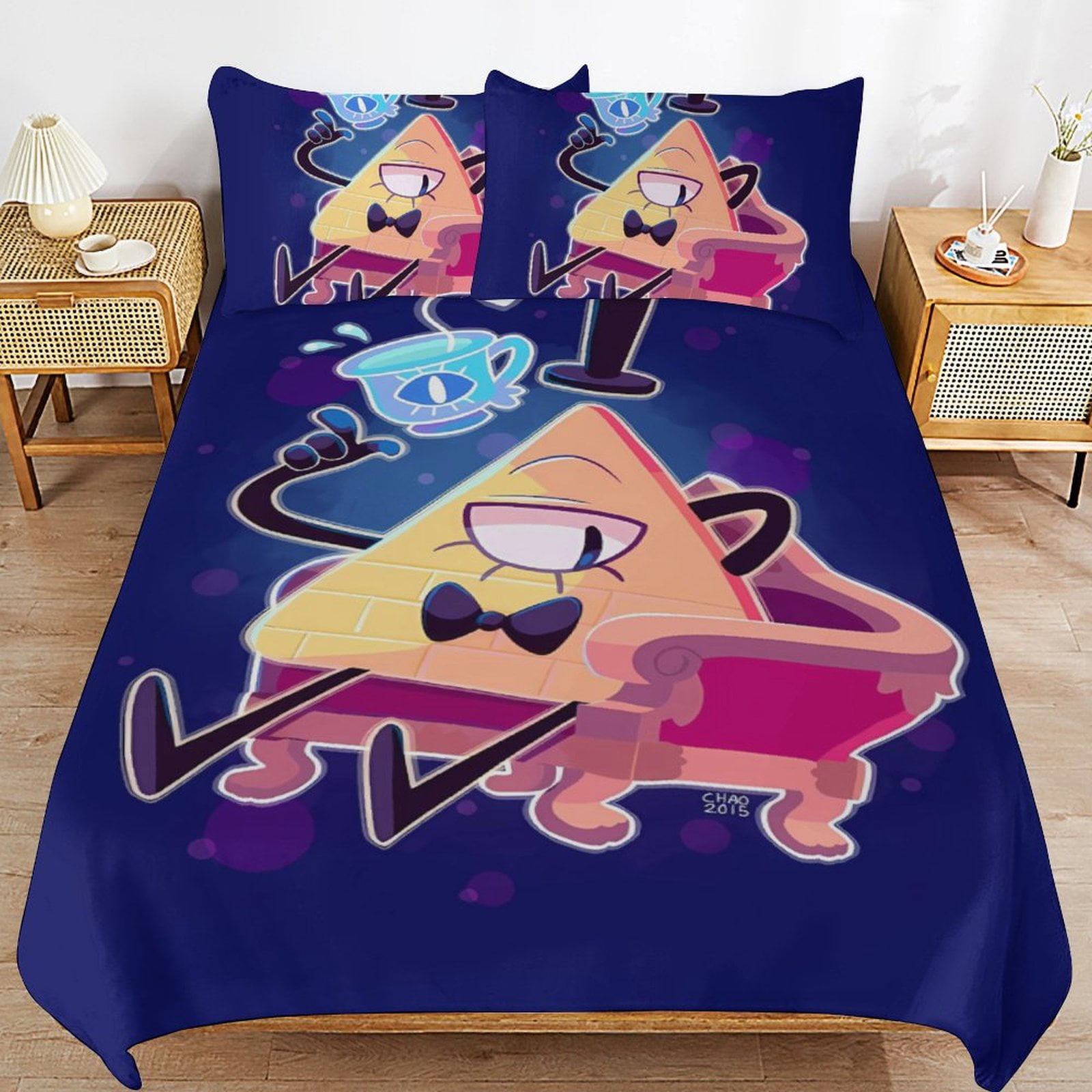 Gravity Falls Bill Cipher Bed Duvet Cover Microfiber Bedding Sets 3D ...