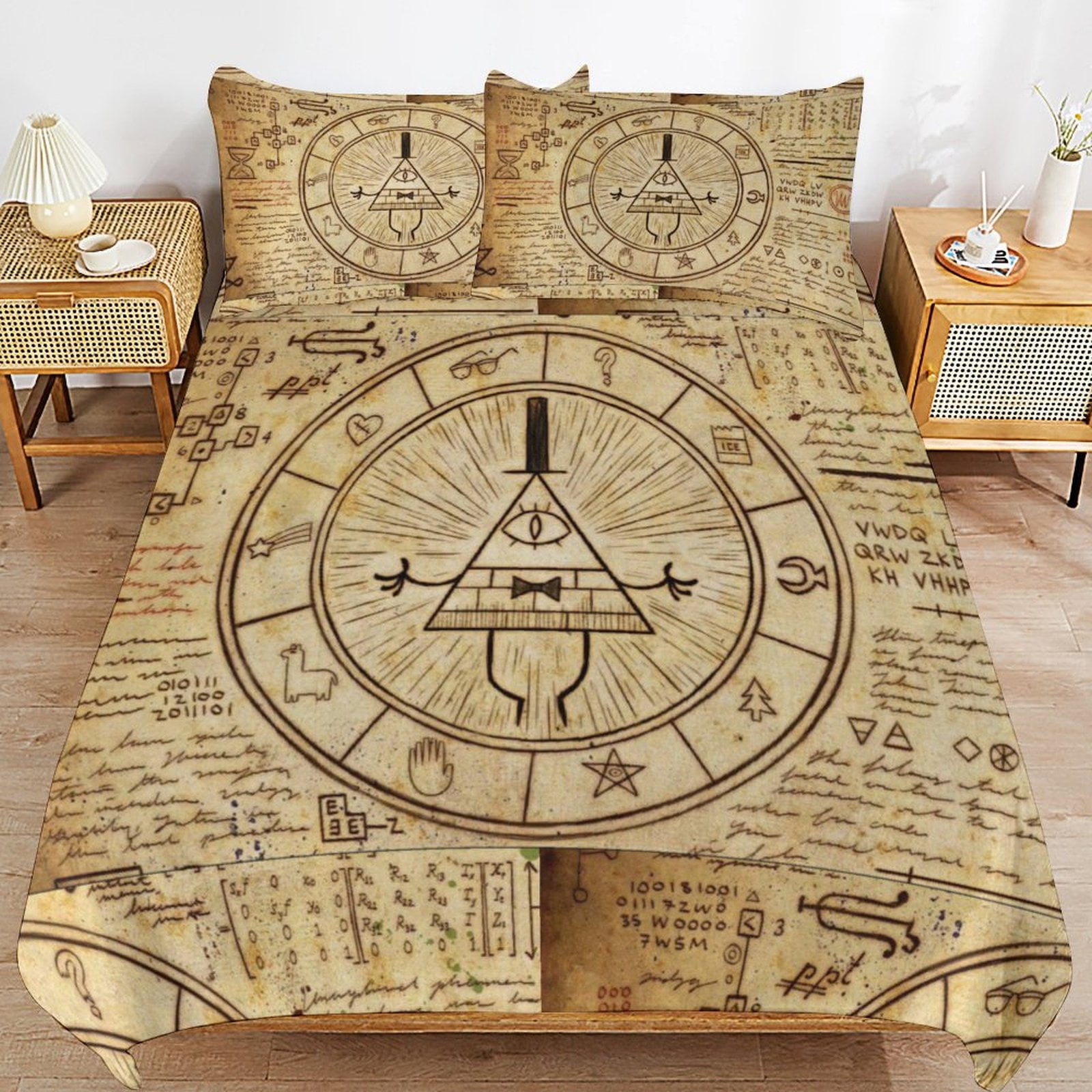 Gravity Falls Bill Cipher Bed Duvet Cover Microfiber Bedding Sets 3D ...