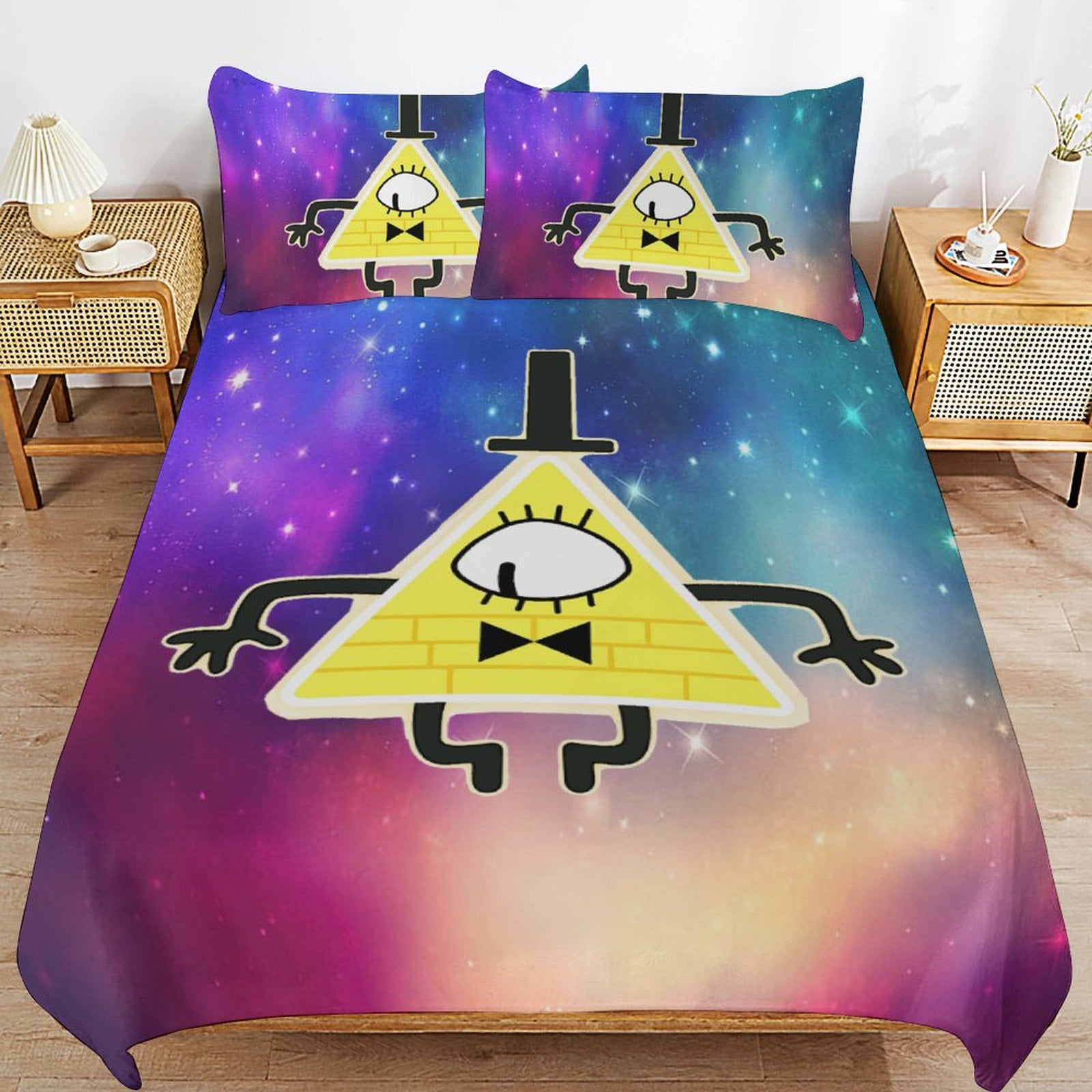 Gravity Falls Bill Cipher Bed Duvet Cover Microfiber Bedding Sets 3D ...