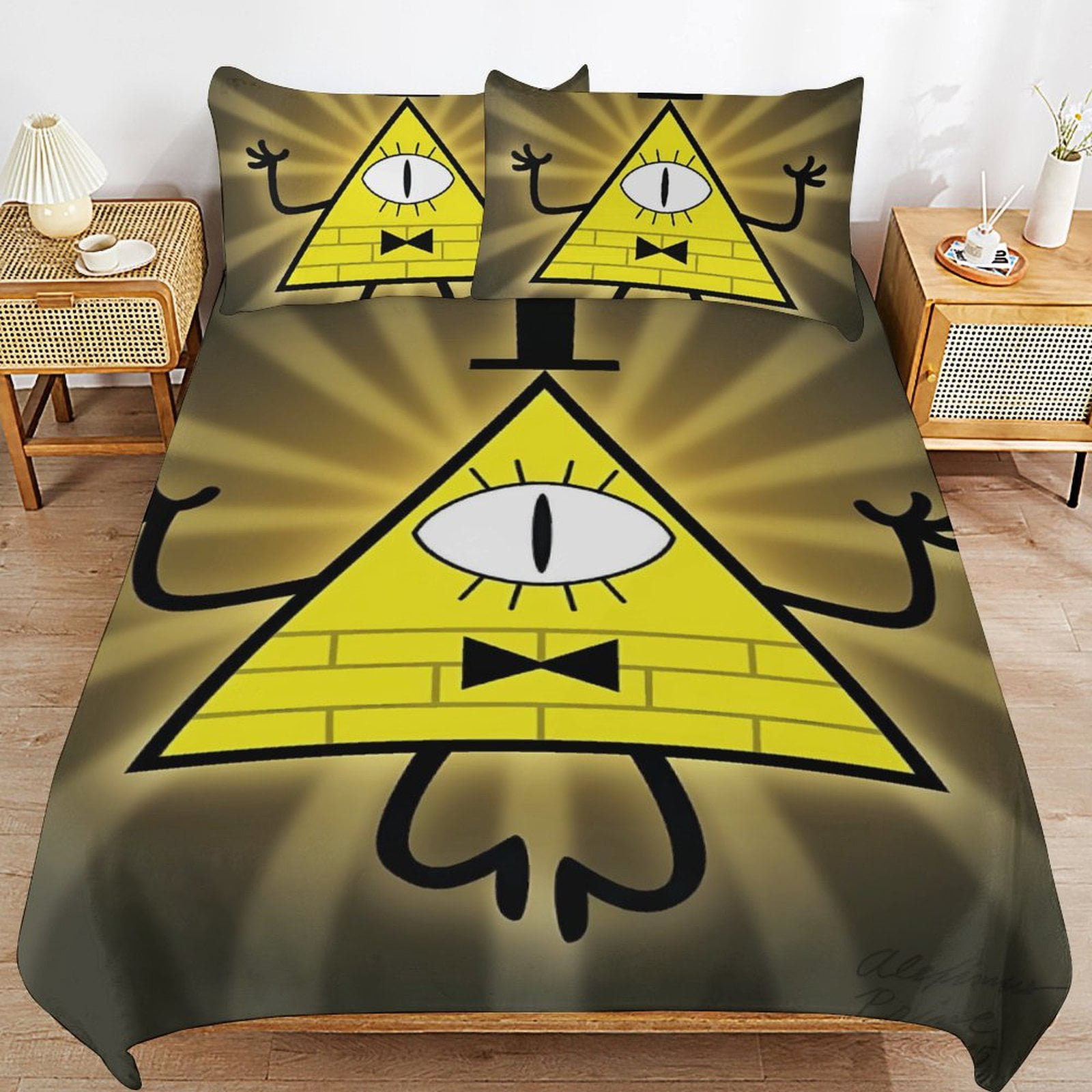 Gravity Falls Bill Cipher Bed Duvet Cover Microfiber Bedding Sets 3D ...