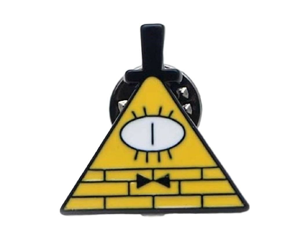 Gravity Falls Bill Cipher Boss Logo 0.75 Inches Tall Enamel Metal Pin ...