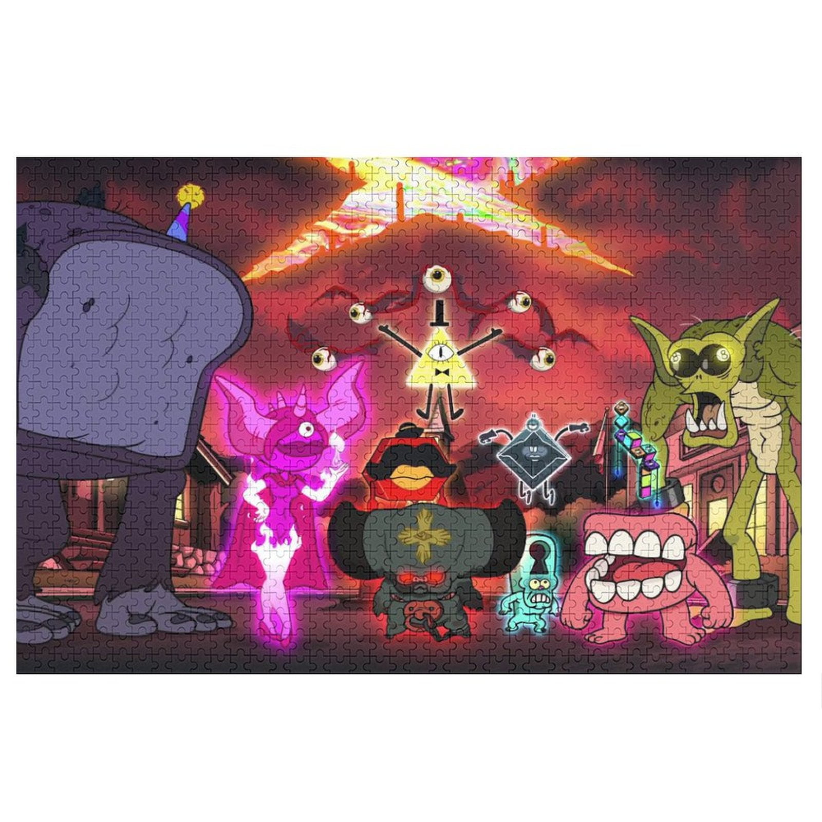 Gravity Falls Bill Cipher Cartoon Jigsaw Puzzles Interlocking Puzzles ...