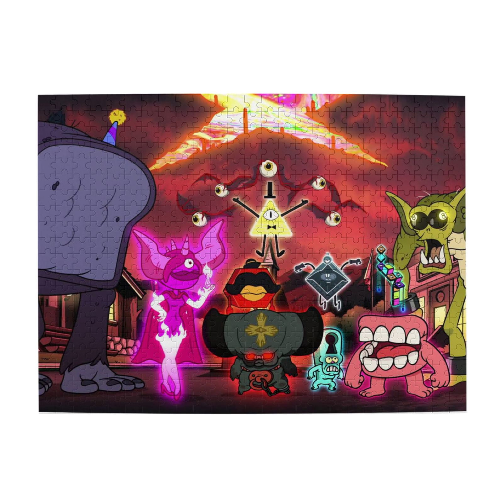 Gravity Falls Bill Cipher Cartoon Wooden Jigsaw Puzzles Accessories ...