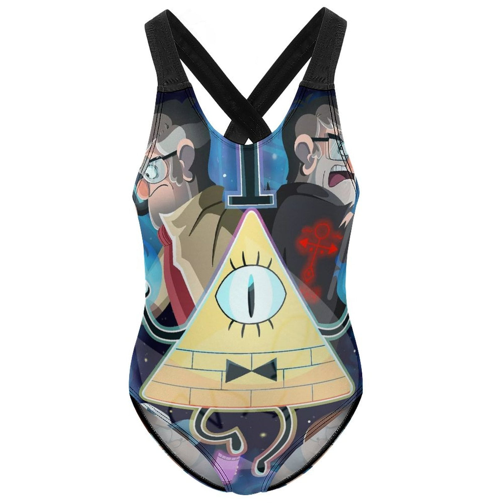 Gravity Falls Bill Cipher Children's One-piece Swimsuit Summer Girl's ...