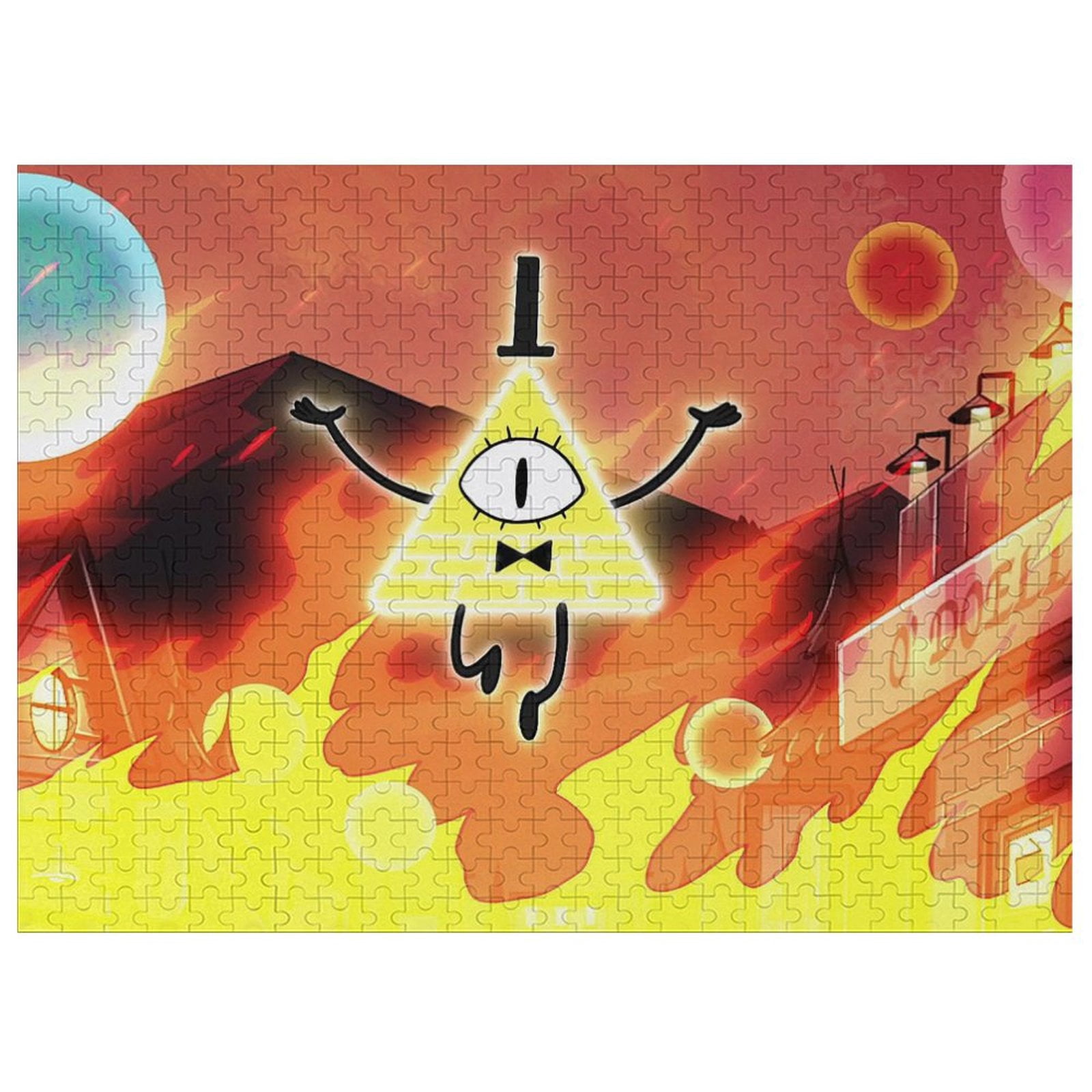 Gravity Falls Bill Cipher Cute Jigsaw Puzzles Interlocking Puzzles Home ...