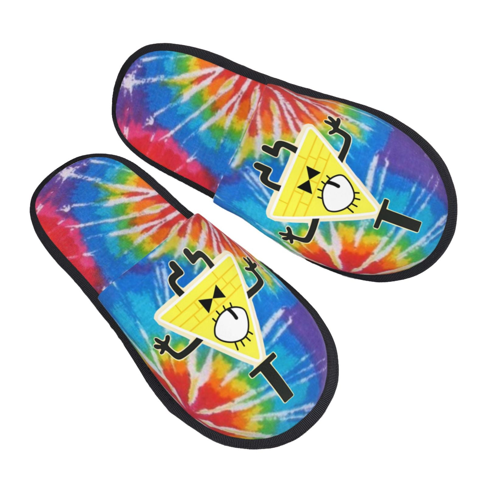 Gravity Falls Bill Cipher Furry Slippers For Men Women Fuzzy House ...