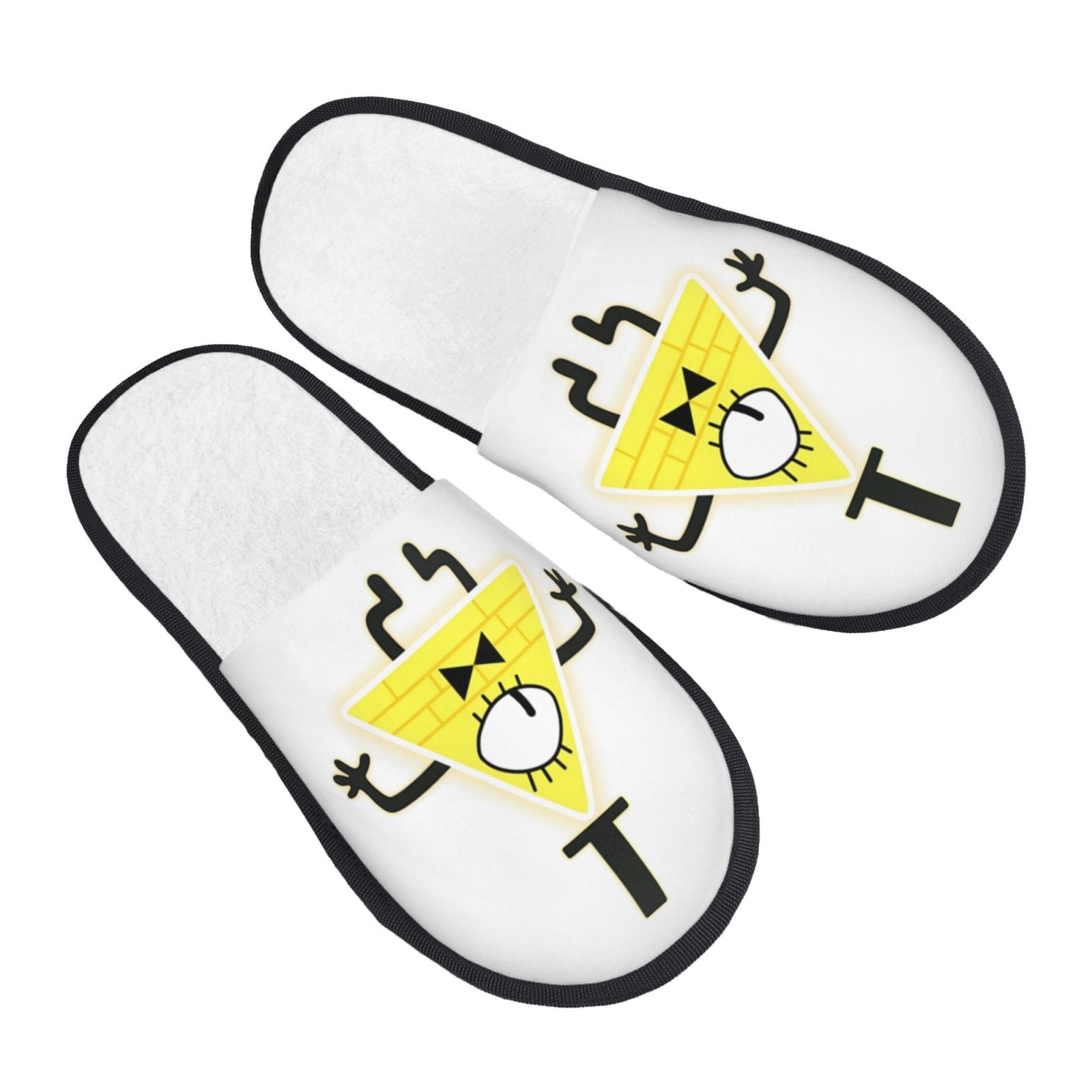 Gravity Falls Bill Cipher Furry Slippers For Men Women Fuzzy House ...