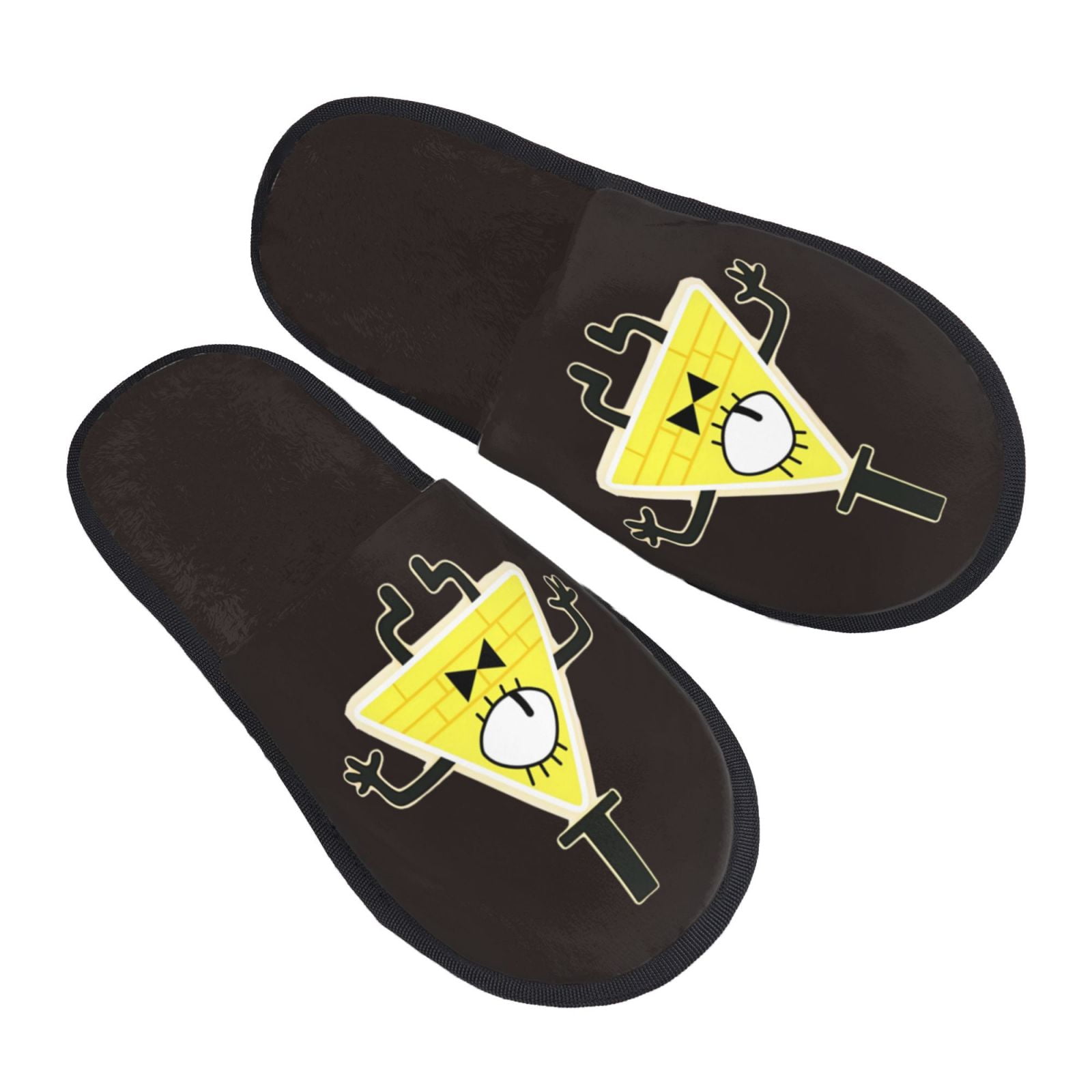 Gravity Falls Bill Cipher Furry Slippers For Men Women Fuzzy House ...