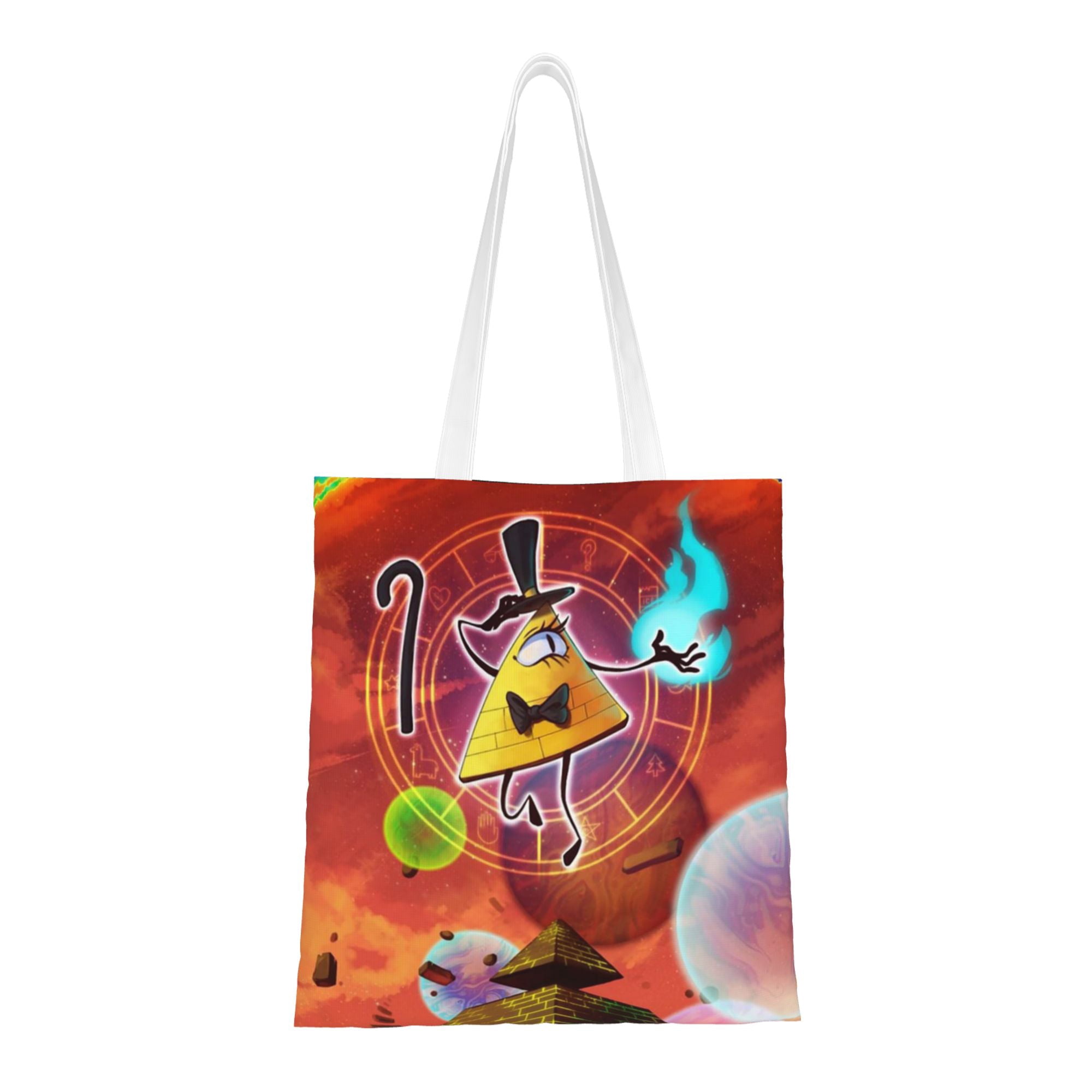 Gravity Falls Bill Cipher Handbag Canvas Durable Tote Bag Aesthetic ...