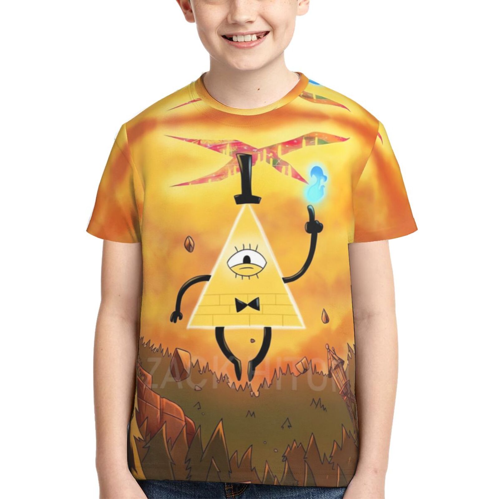 Gravity Falls Bill Cipher Kids T-Shirt 3d Printed Graphic T-Shirts Boys ...