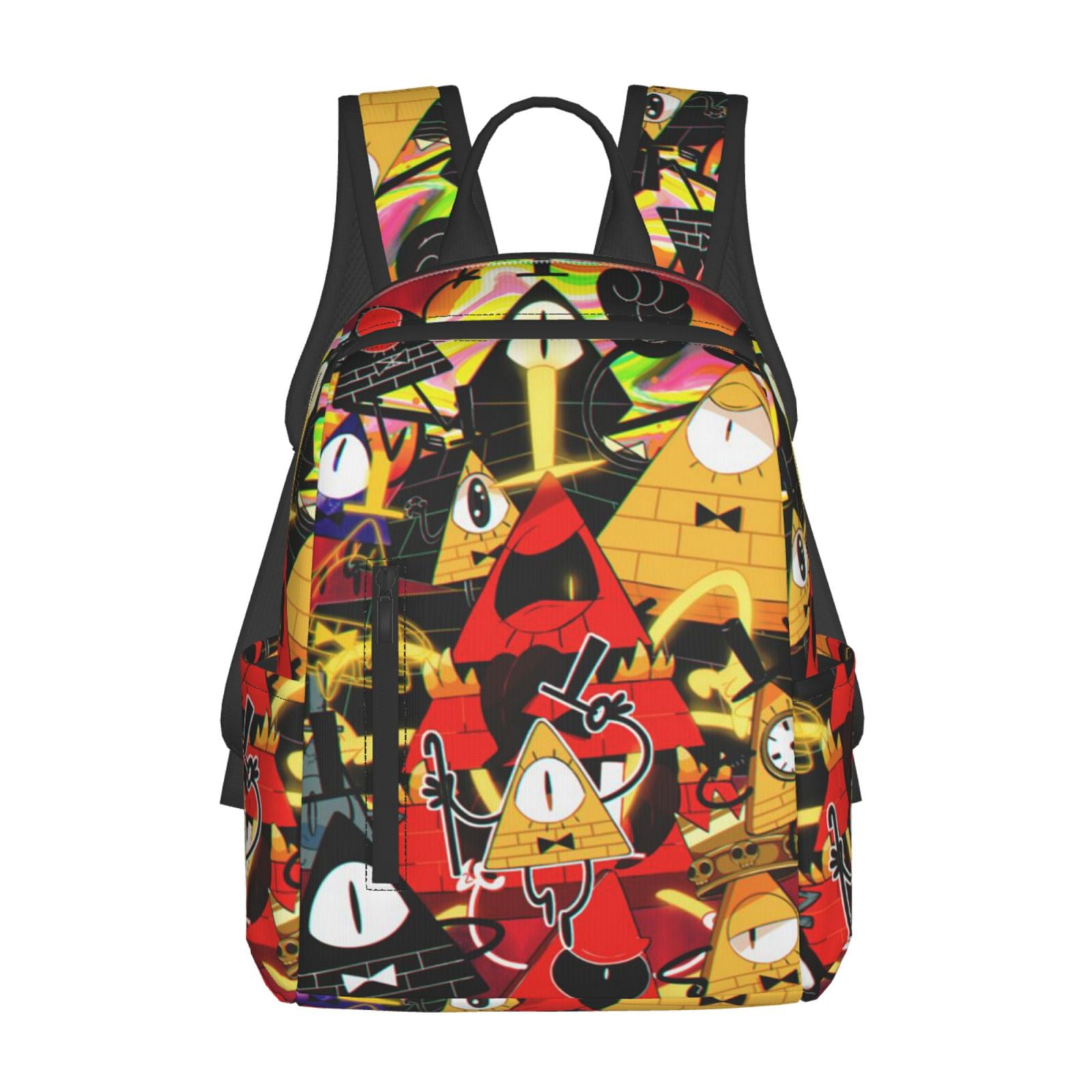 Gravity Falls Bill Cipher Pattern Backpack Unisex Daypack Adjustable ...