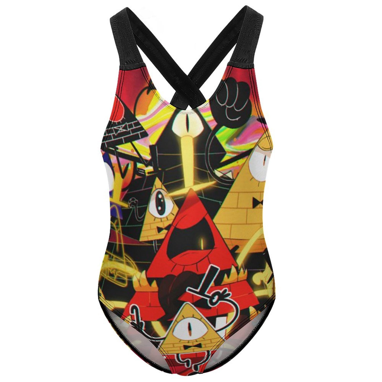 Gravity Falls Bill Cipher Pattern Children's One-piece Swimsuit Summer ...