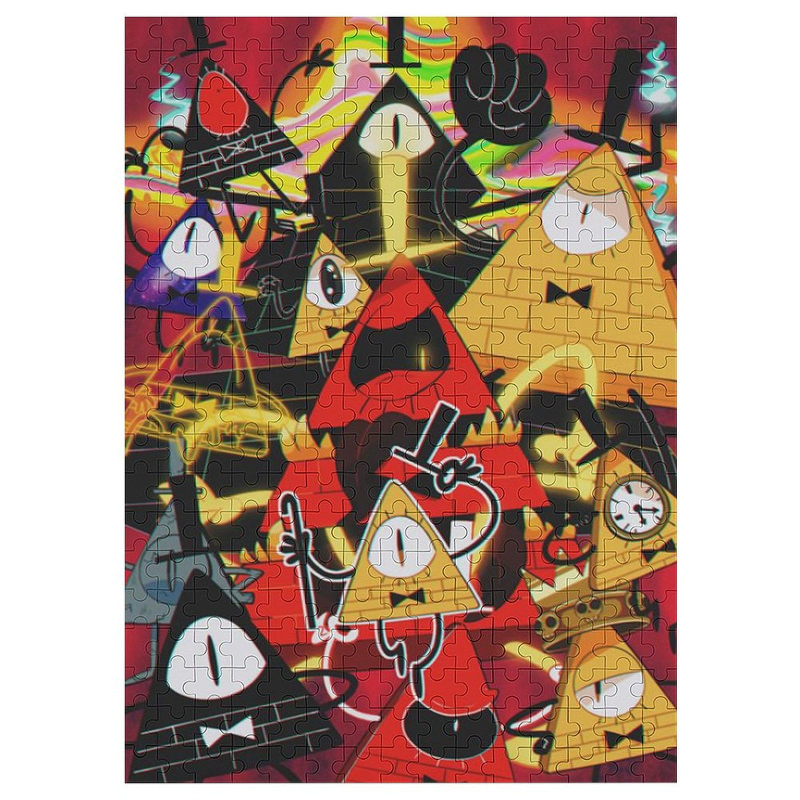 Gravity Falls Bill Cipher Pattern Jigsaw Puzzles Interlocking Puzzles ...