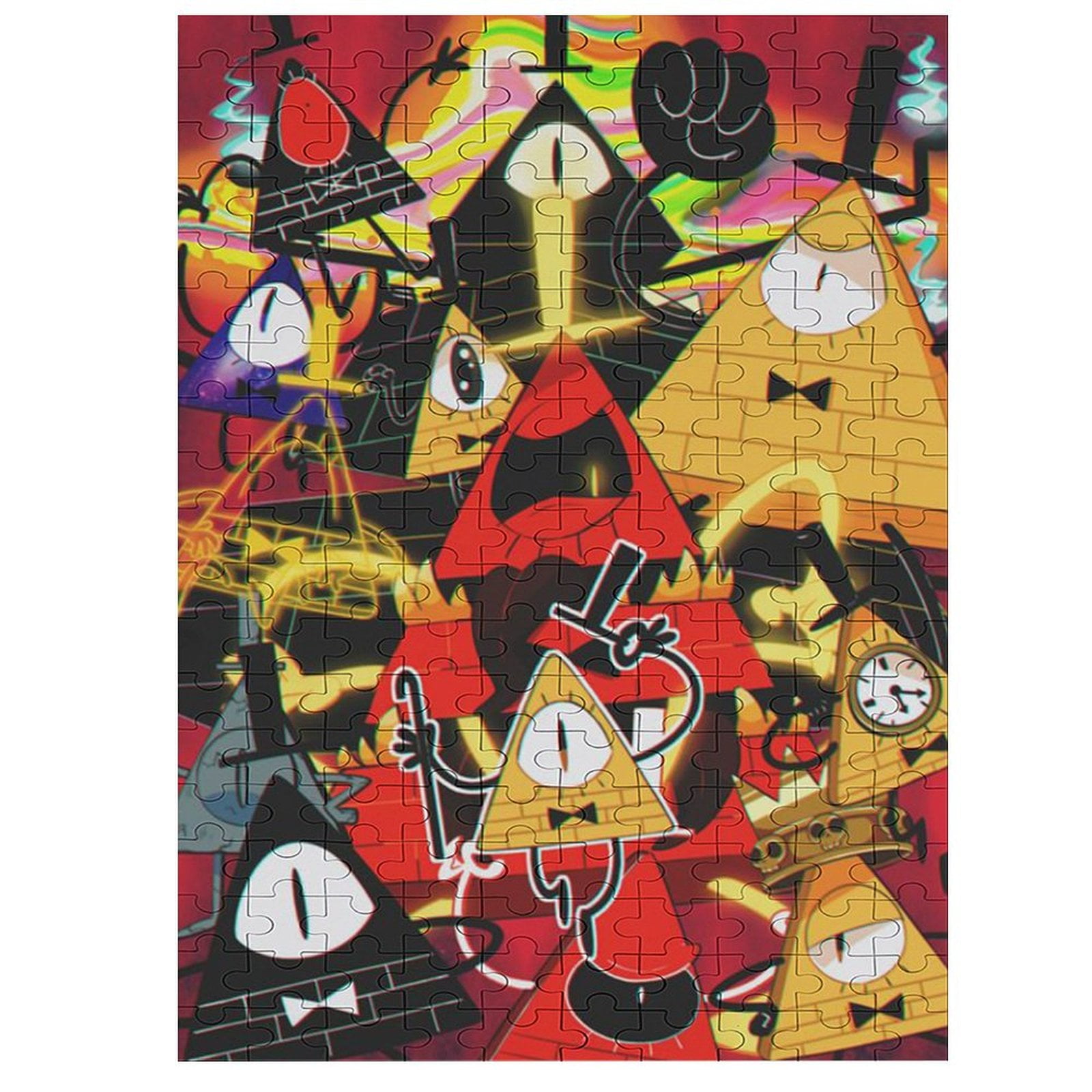 Gravity Falls Bill Cipher Pattern Jigsaw Puzzles Interlocking Puzzles ...