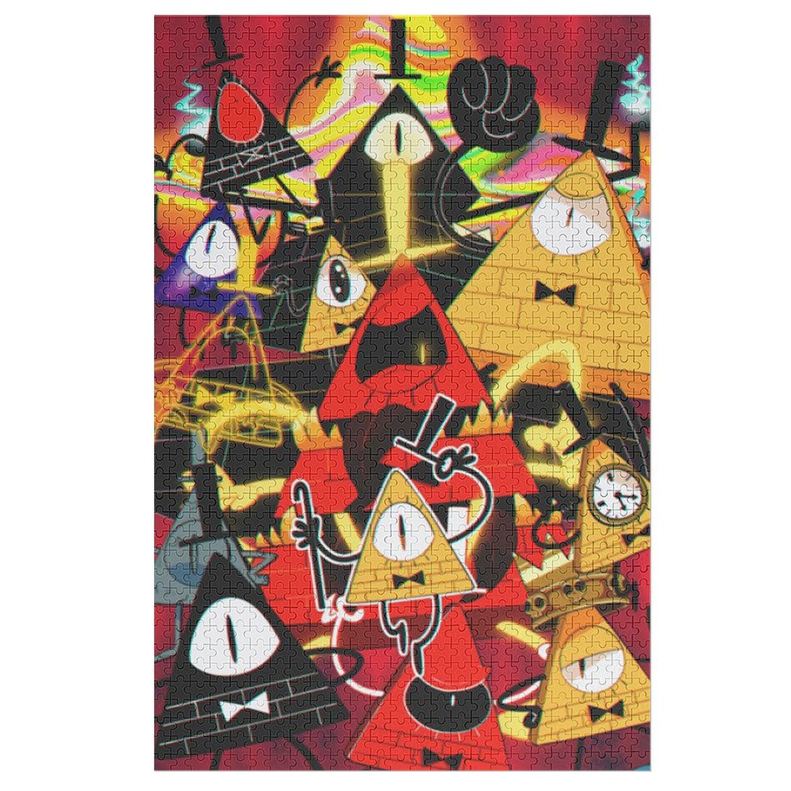 Gravity Falls Bill Cipher Pattern Jigsaw Puzzles Interlocking Puzzles ...