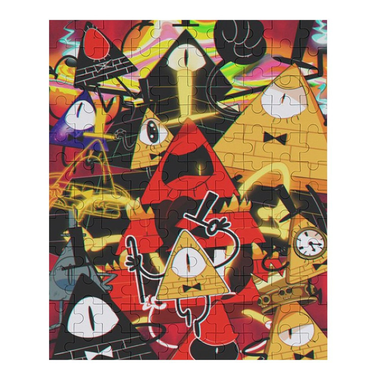 Gravity Falls Bill Cipher Pattern Jigsaw Puzzles Interlocking Puzzles ...
