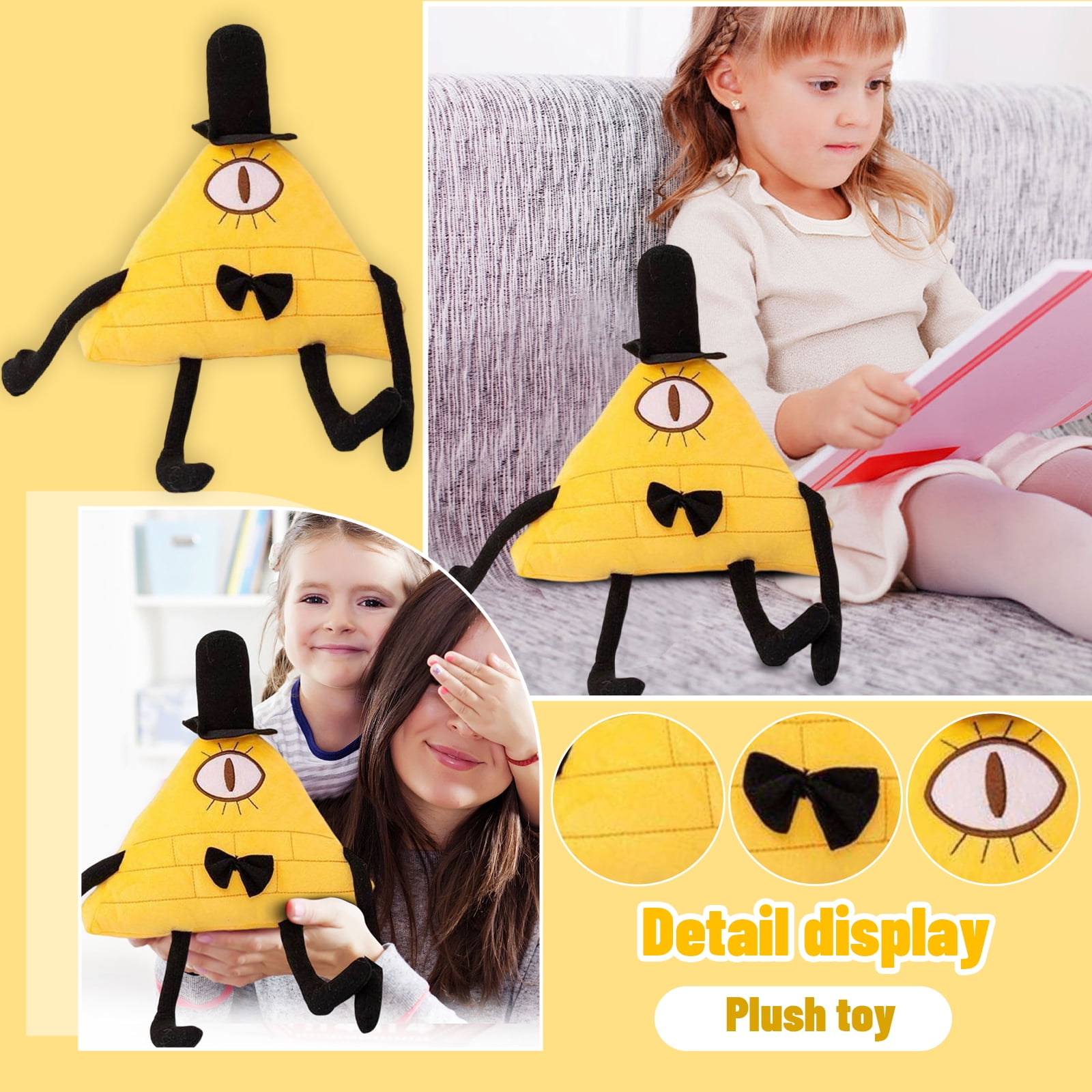 Gravity Falls Bill Cipher Plush Doll - Soft Huggable Stuffed Toy ...