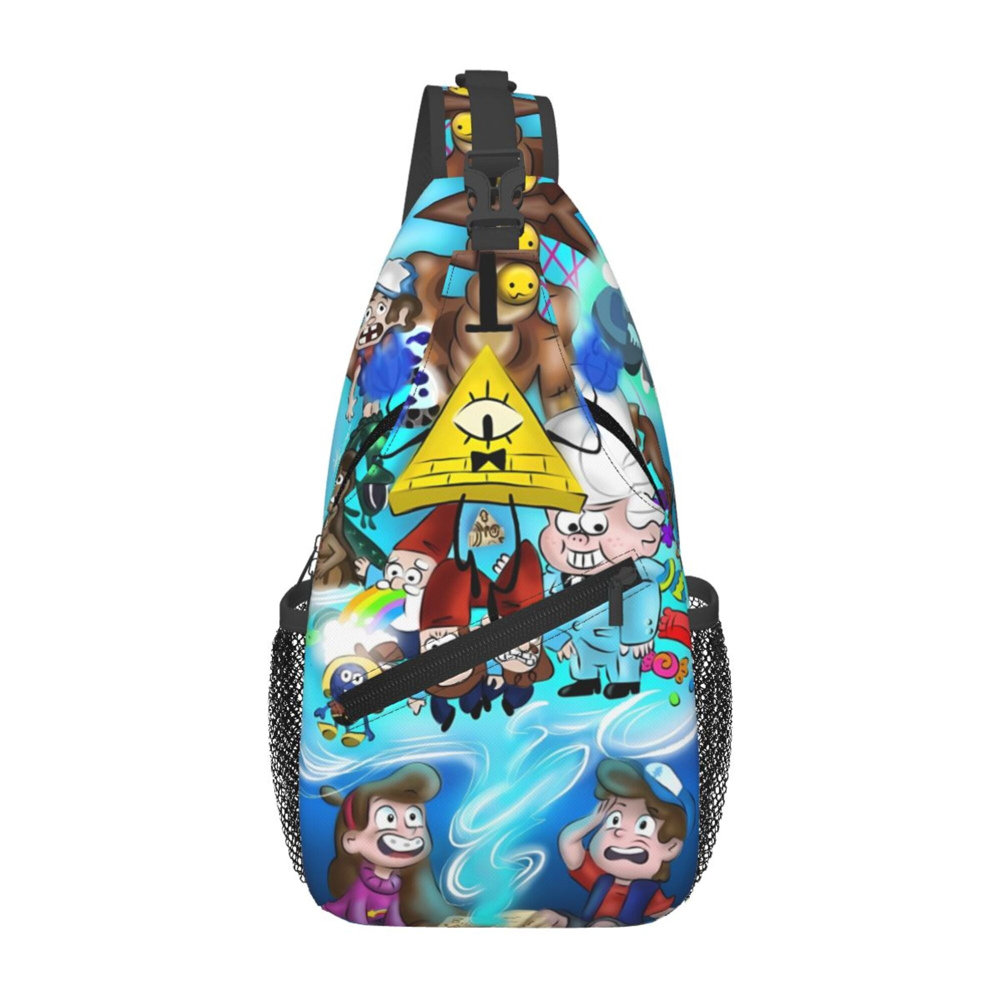 Gravity Falls Bill Cipher Sling Bag Crossbody Sling Backpack Chest Bag ...