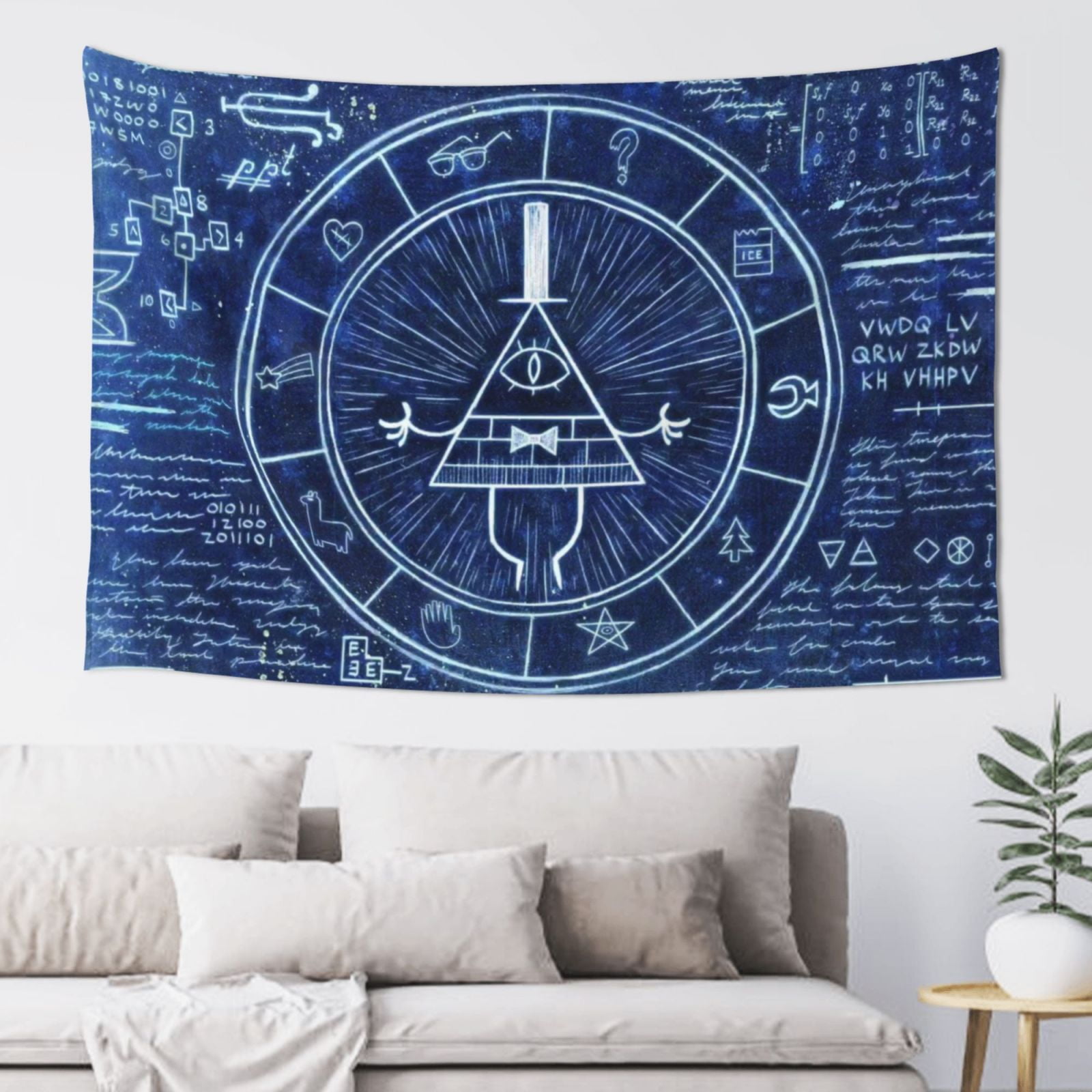 Gravity Falls Bill Cipher Tapestry Wall Hanging Home Decoration Wall Blanket Dormitory Living ...