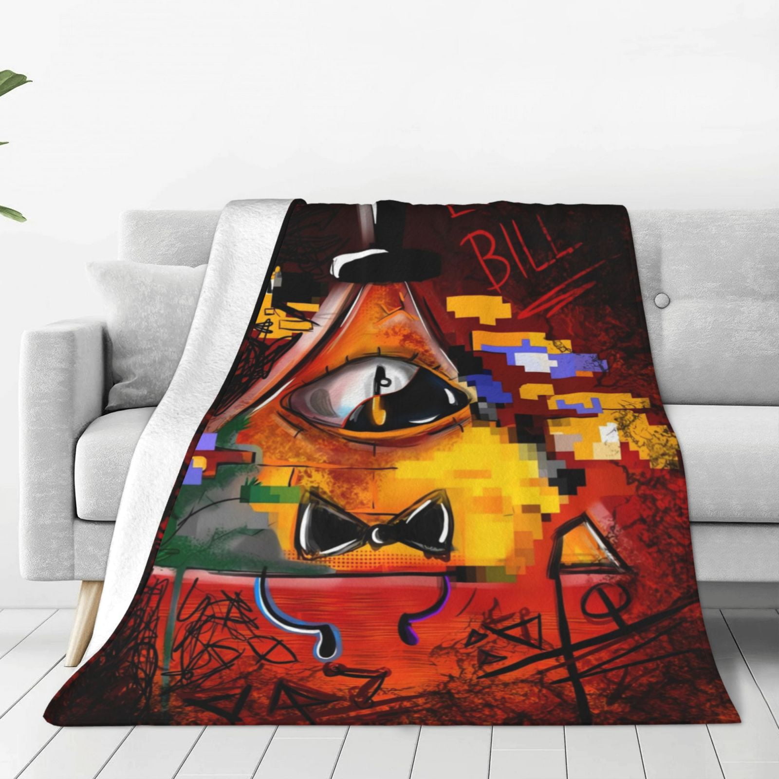 Gravity Falls Bill Cipher Throw Blanket Couch Bed Sofa Soft Lightweight ...