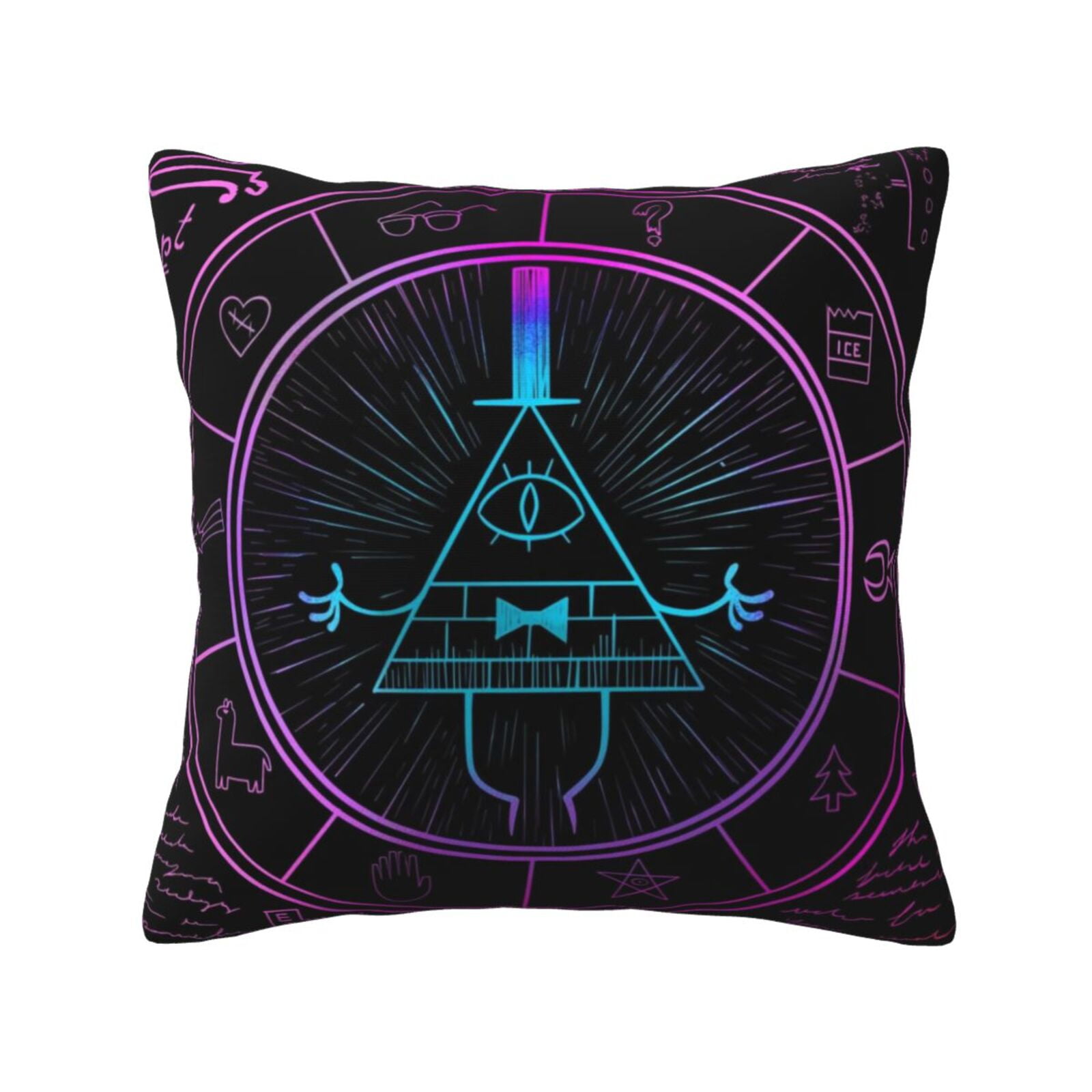 Gravity Falls Bill Cipher Throw Pillow Covers Cases Cushion Cover ...