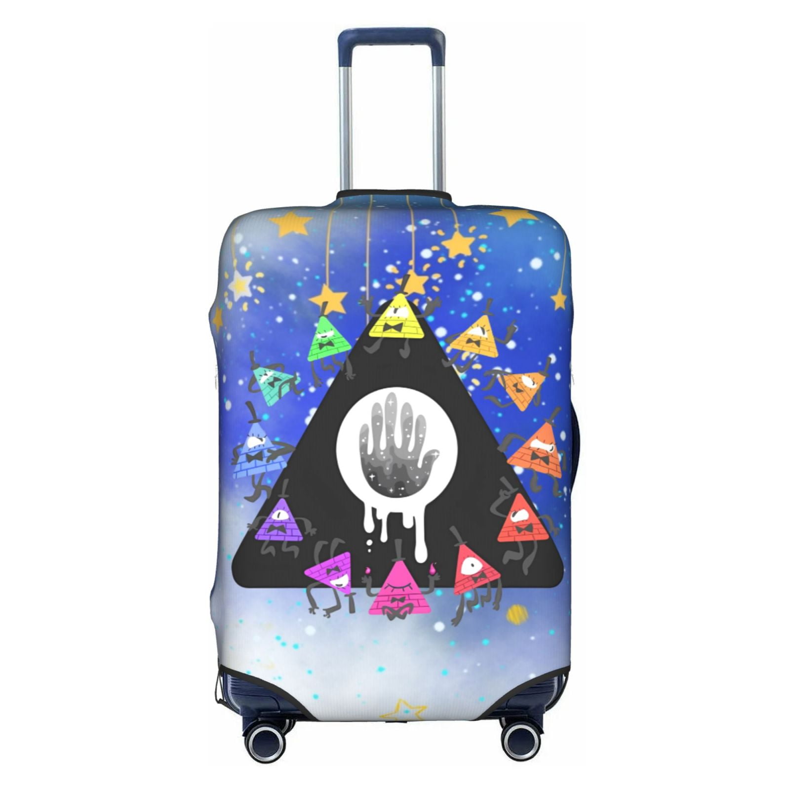 Gravity Falls Bill Cipher Travel Luggage Cover, Colorful Suitcase ...