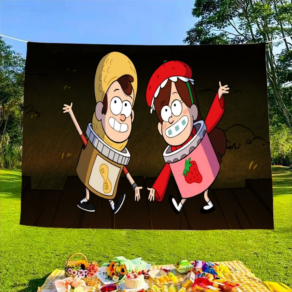 Gravity Falls Birthday Party Supplies Backdrop Happy Birthday Gravity ...